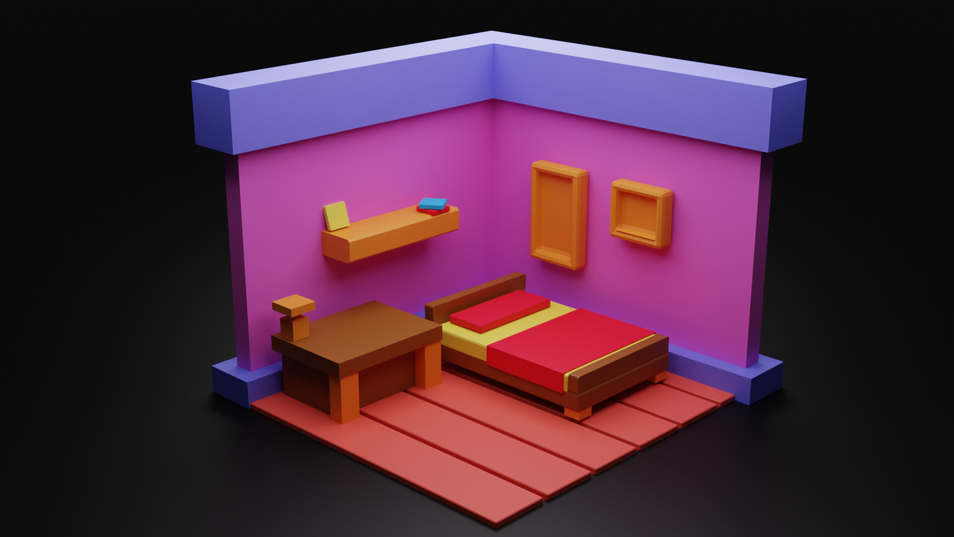 ArtStation - Cube Bedroom