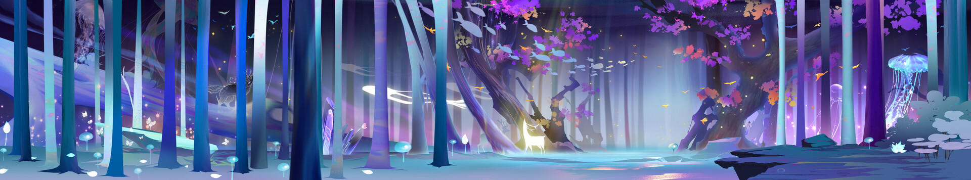 ArtStation - Moonlight Forest