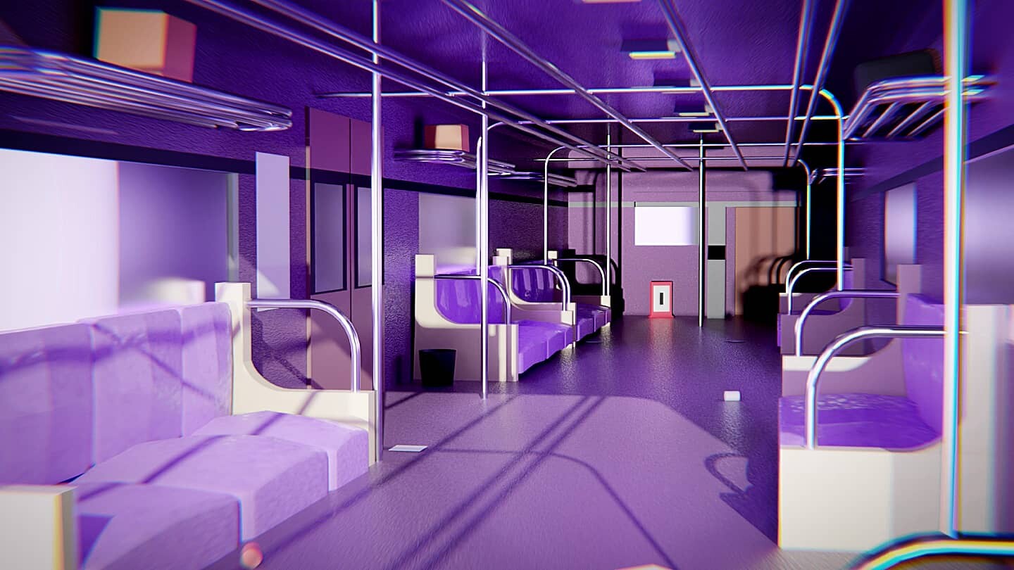 ArtStation - Simple Train interior