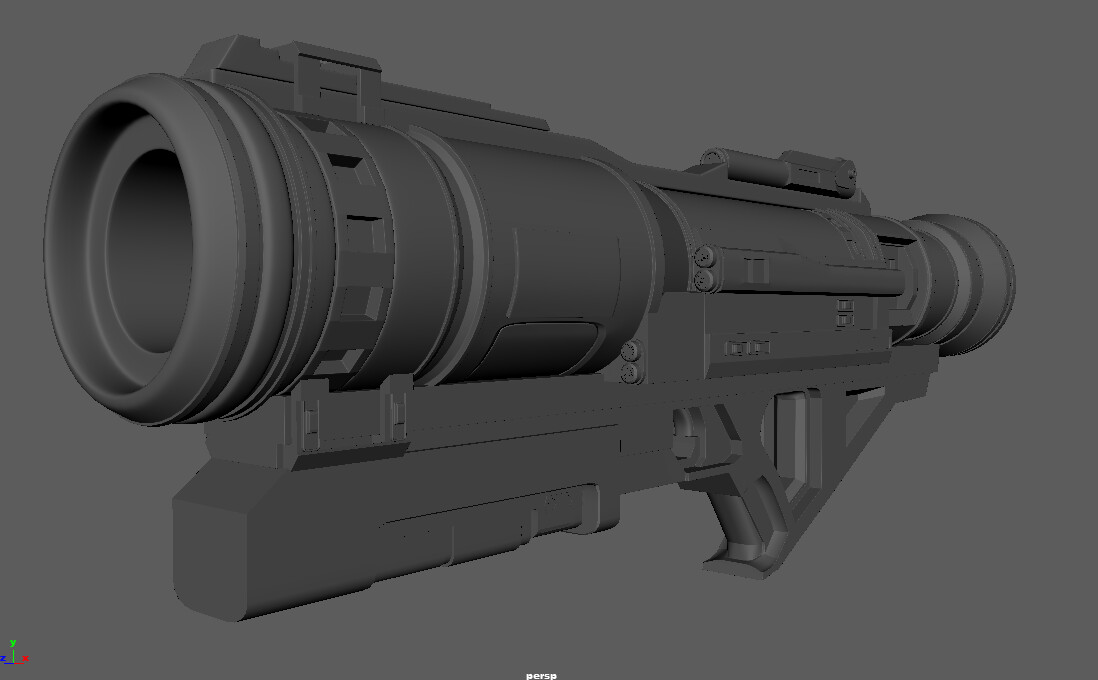 Pintu Mondal - CG GUN MODEL || SCI-FI GUN || Hard-surface modeling