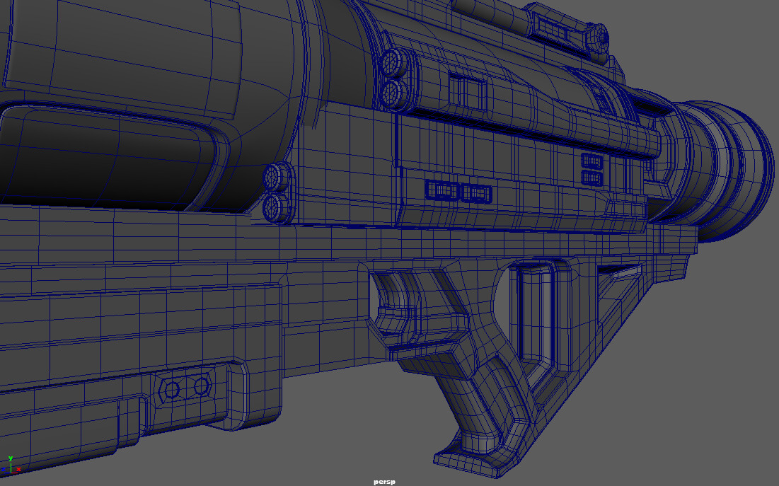 Pintu Mondal - CG GUN MODEL || SCI-FI GUN || Hard-surface modeling