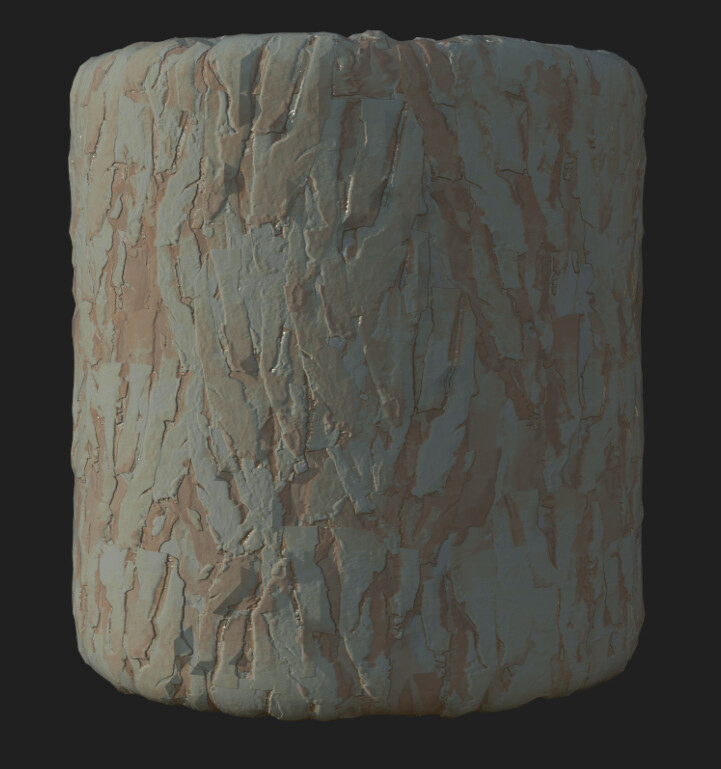 ArtStation - Stylized Tree Bark Material - Test