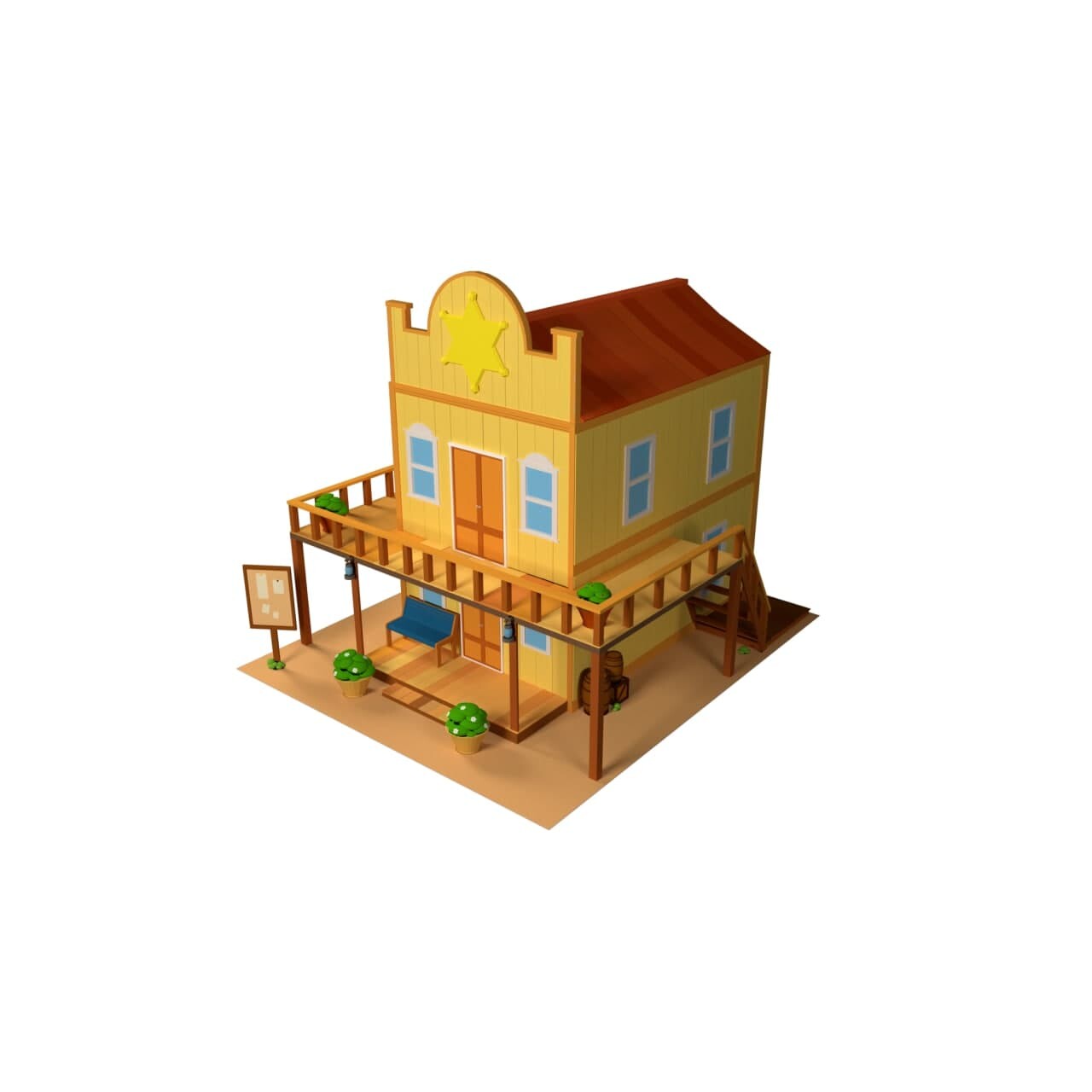 ArtStation - Sheriff building