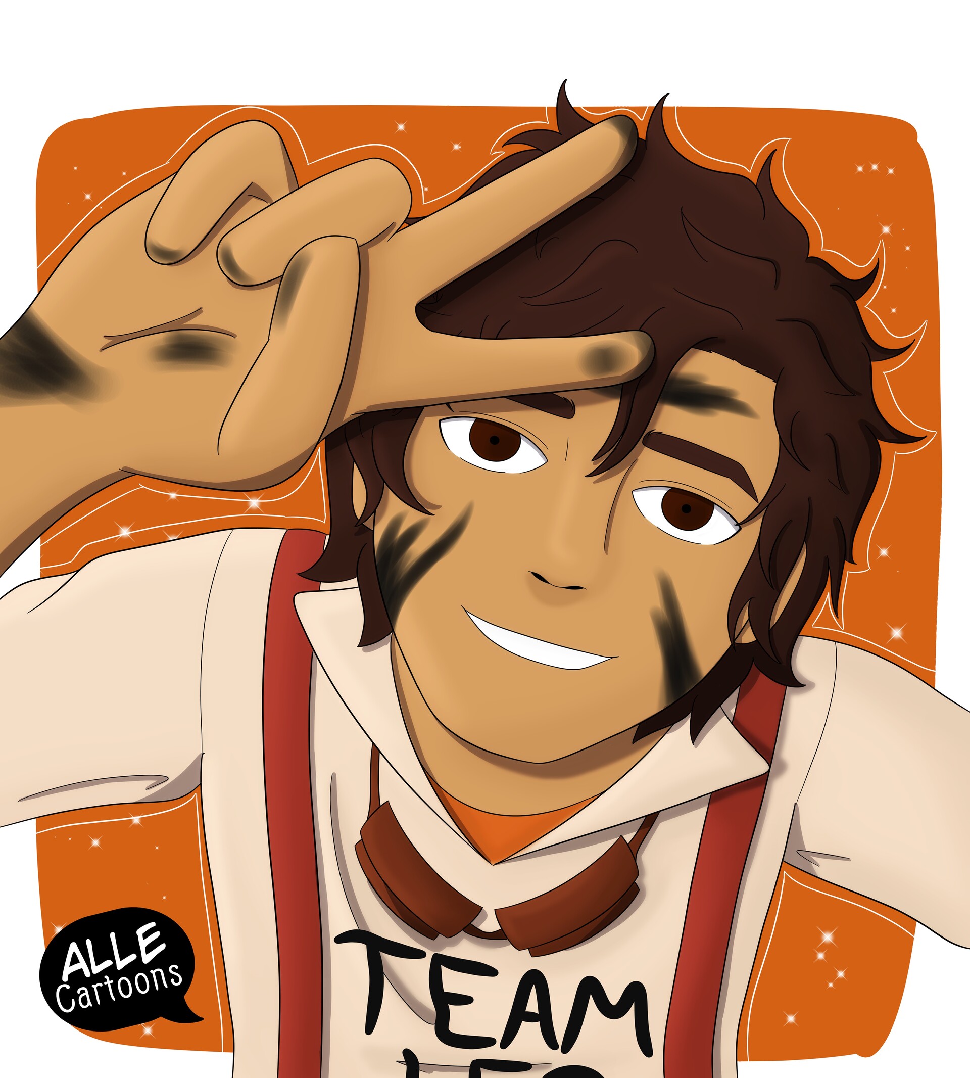 how to draw leo valdez hair