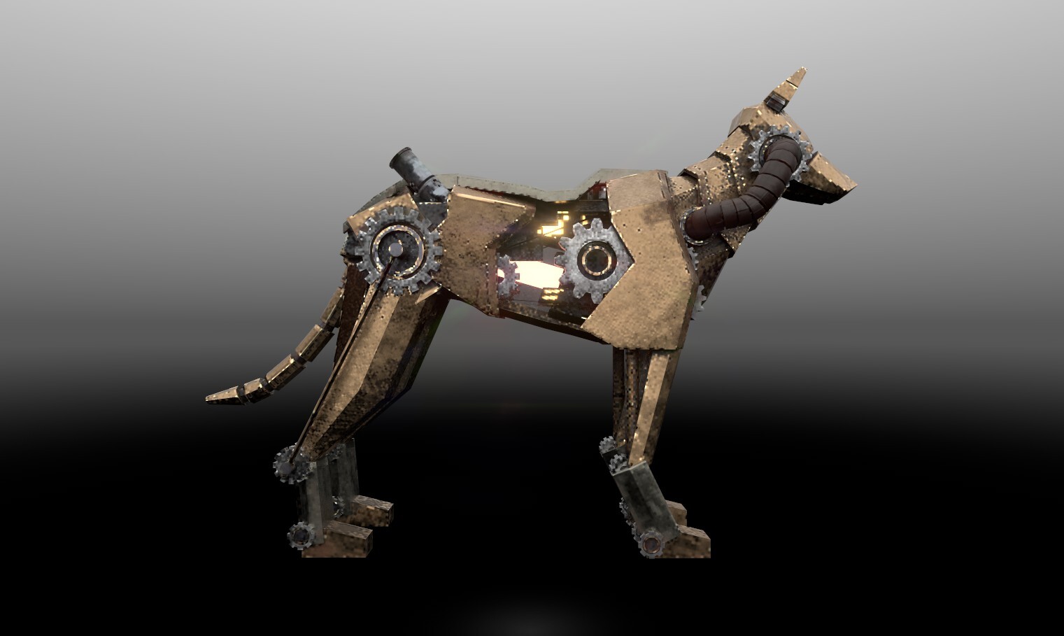 ArtStation - Steampunk Machine Dog