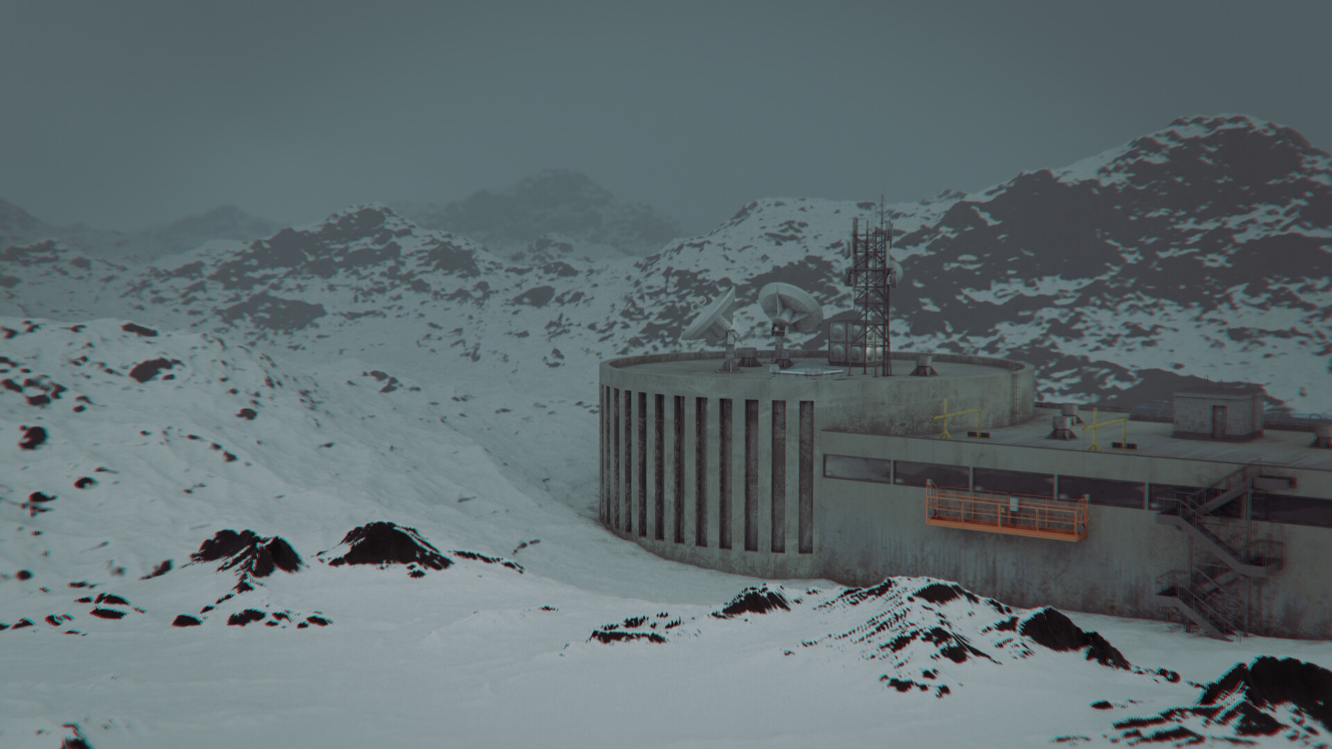 ArtStation - Mountain research station