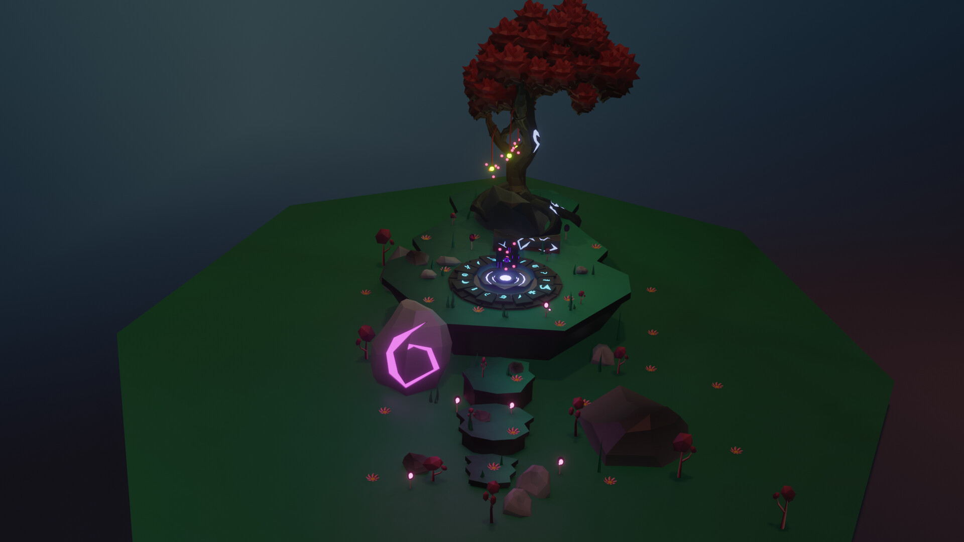 ArtStation - night forest