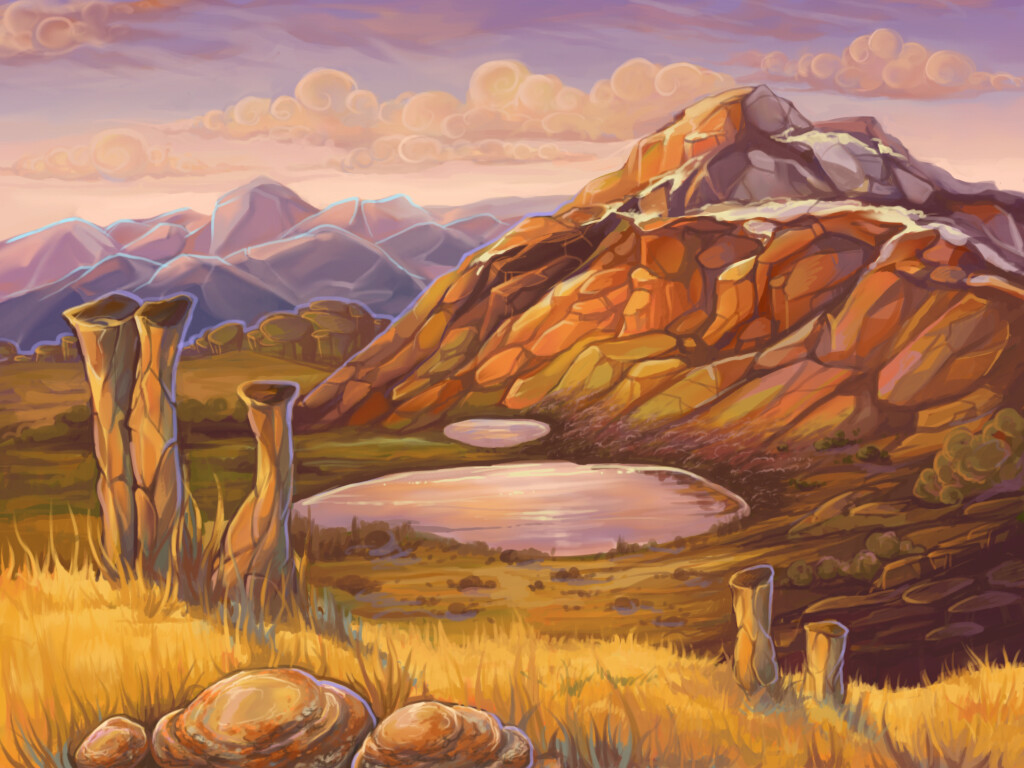 ArtStation - casual style games preloader savannah