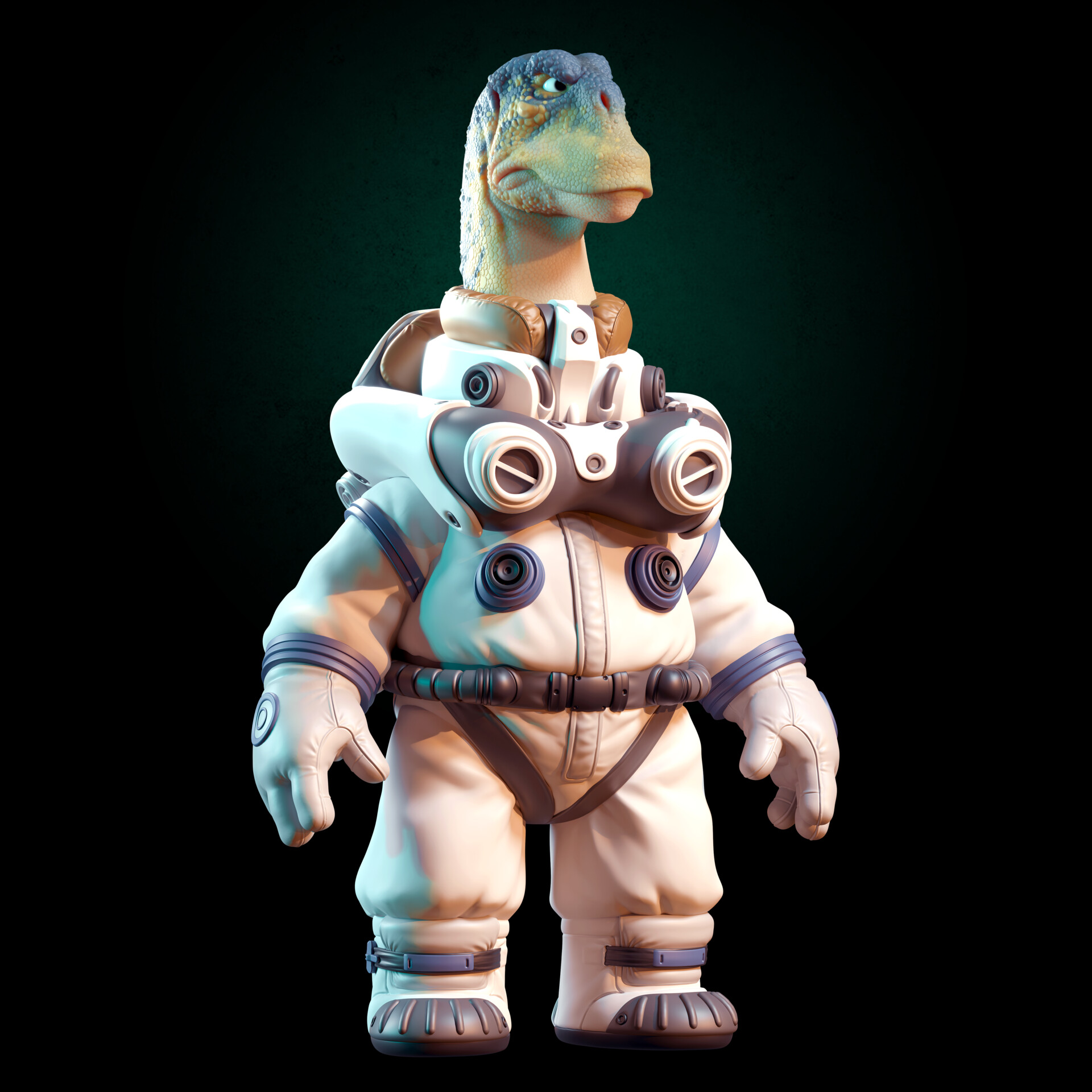 ArtStation - Space Dinos- Brontosaurus