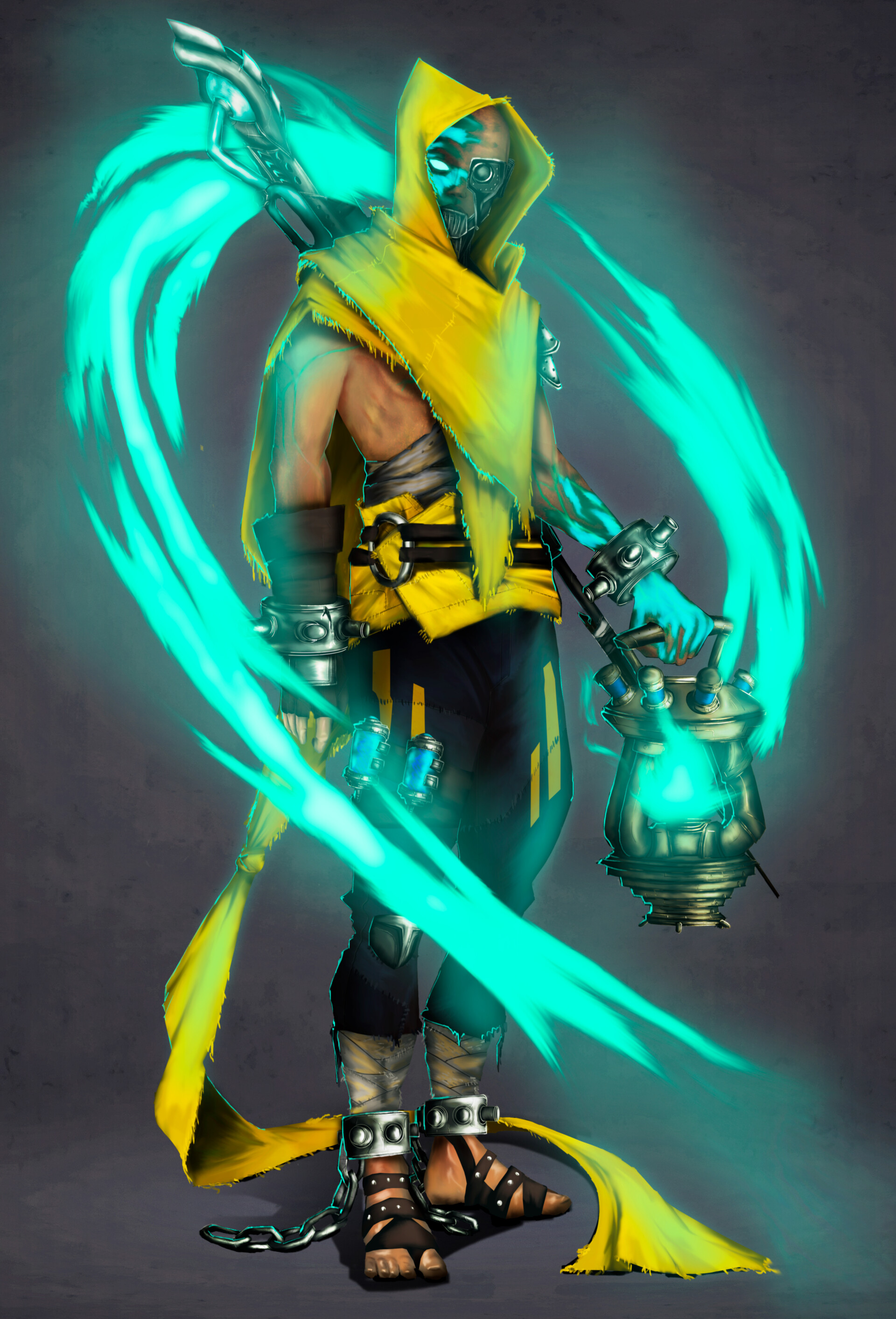 ArtStation - Concept Art- Zain - Mystic wasteland apocalyptic Character