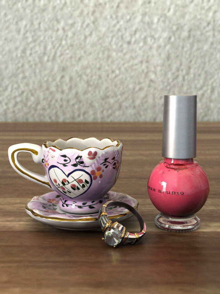 ArtStation - Teacup Still Life | 3D Model