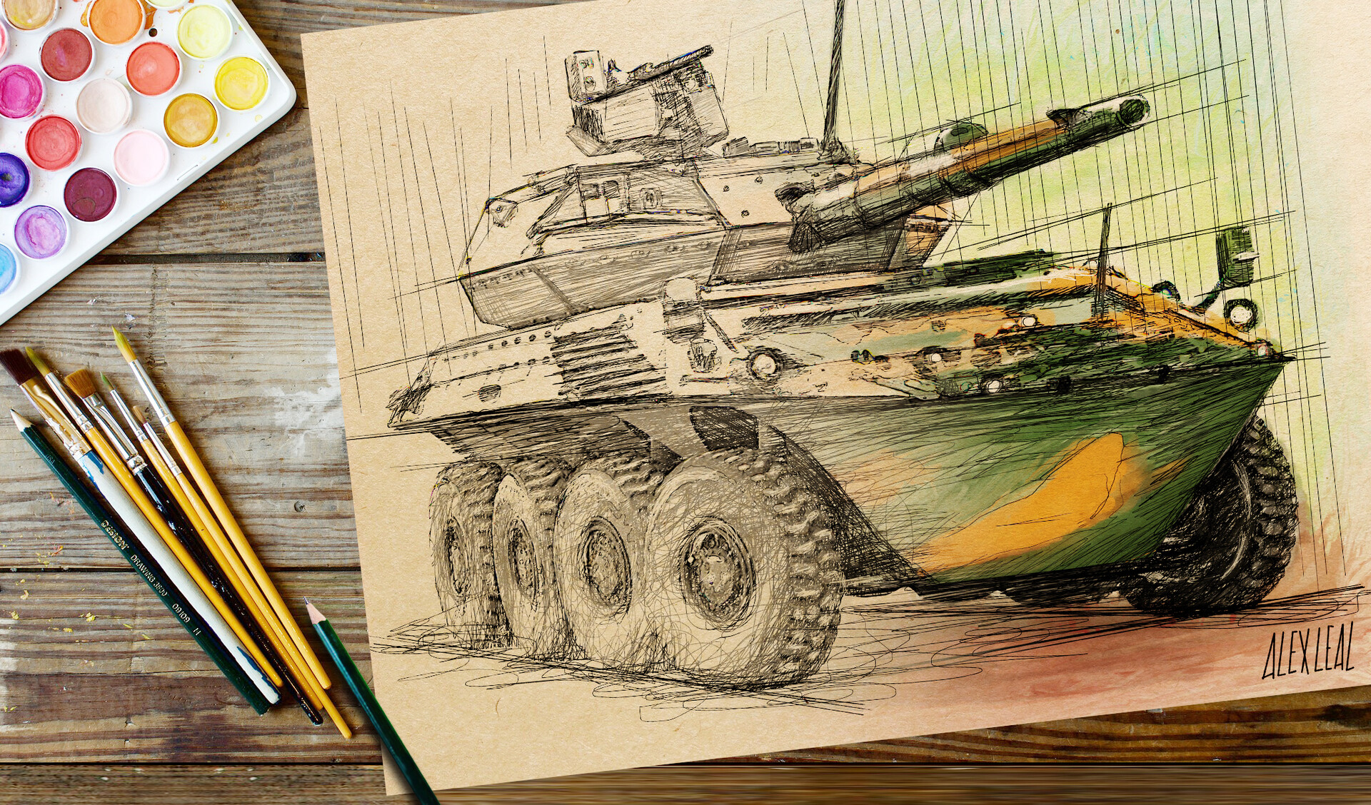 ArtStation - Centauro 2 - Tank