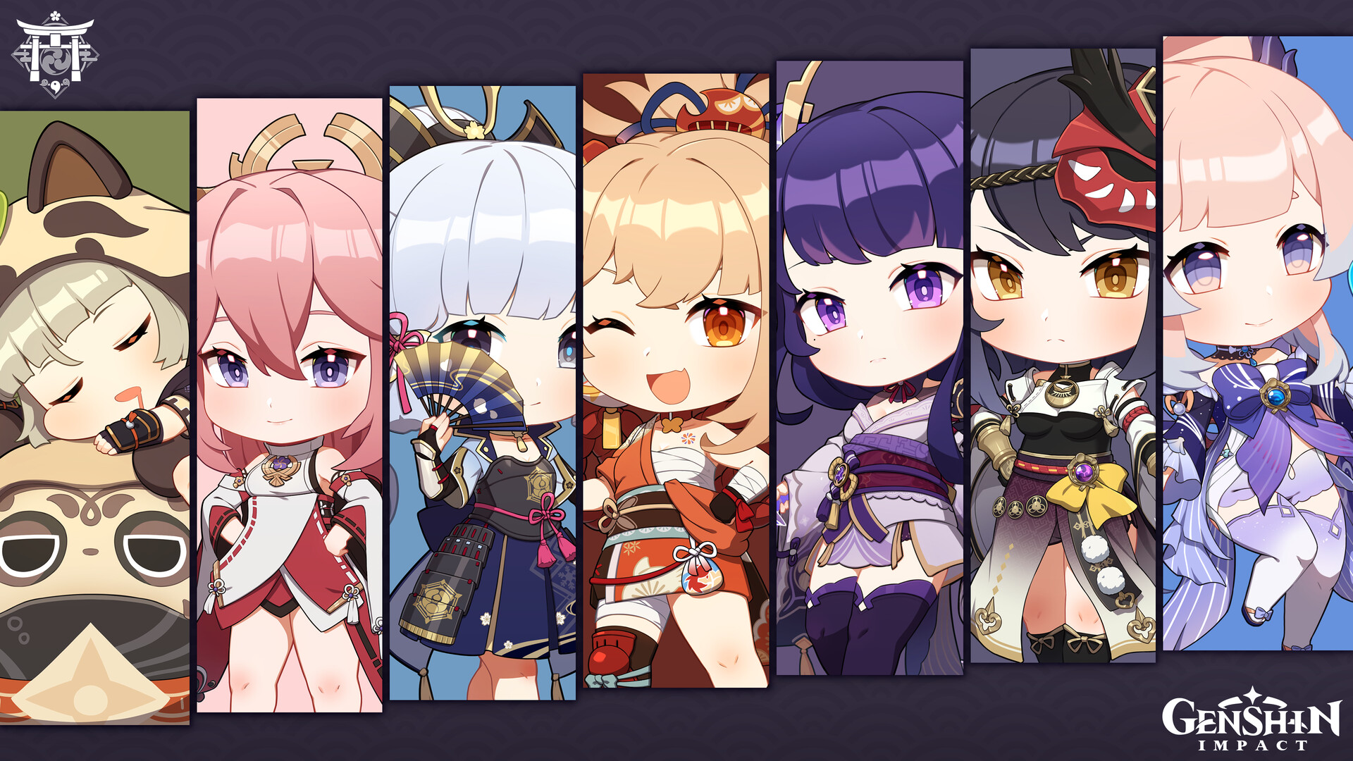 ArtStation - GenshinImpact Inazuma SD Charaters