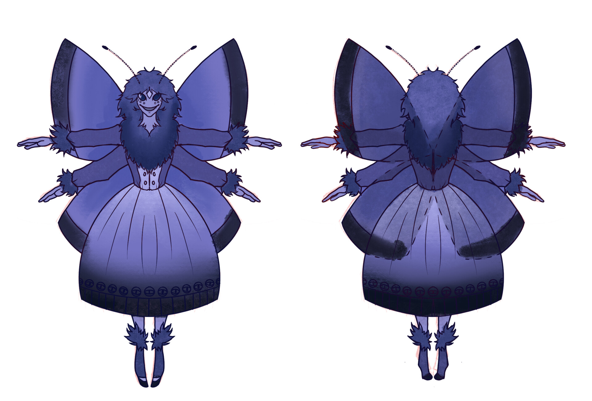 Hayley Rigatti - Chalkhill Moth- Stylized Model