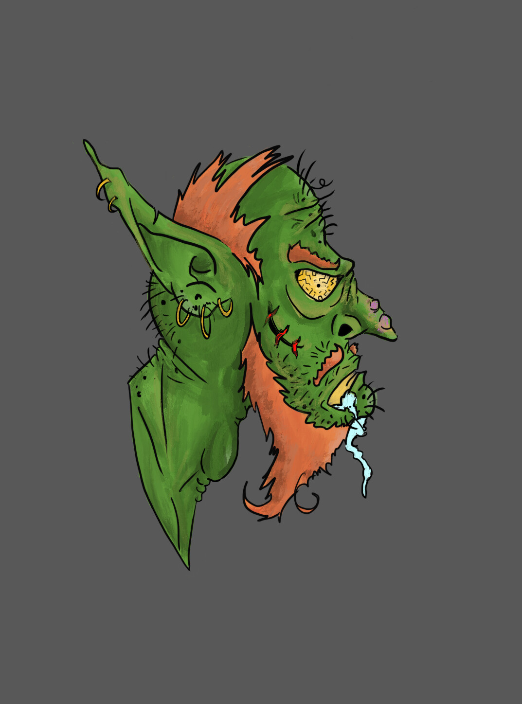ArtStation - Crazed goblin NPC