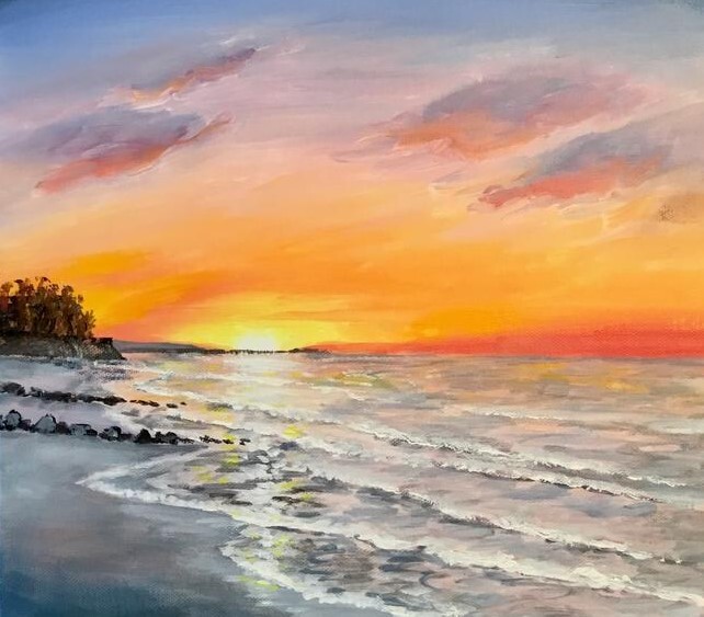 ArtStation - Sunset Towards Ryde Pier