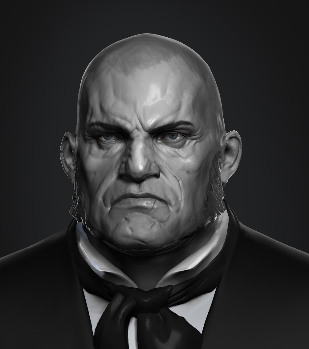 ArtStation - Man Head Zbrush Scetching