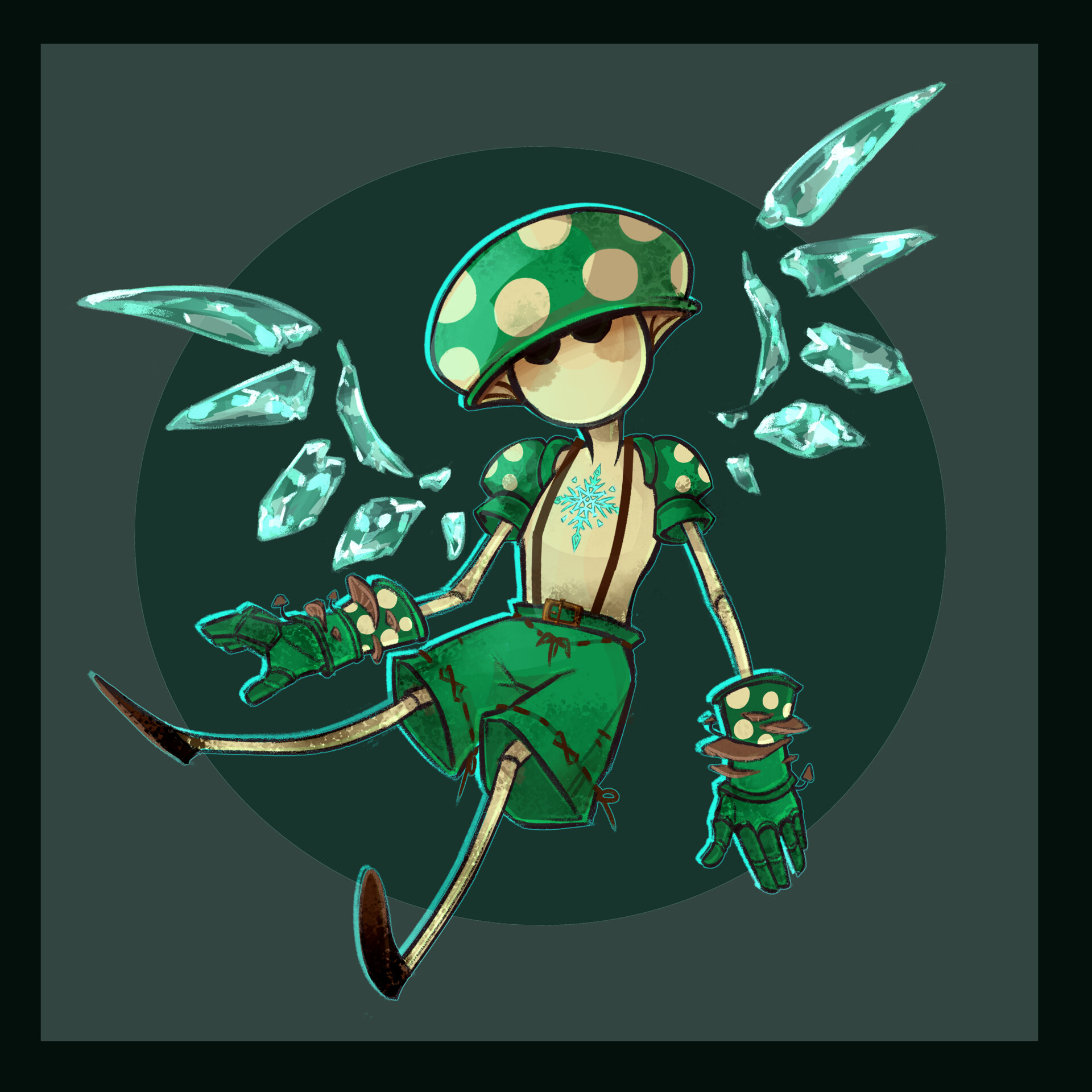 ArtStation - Ice Mushroom