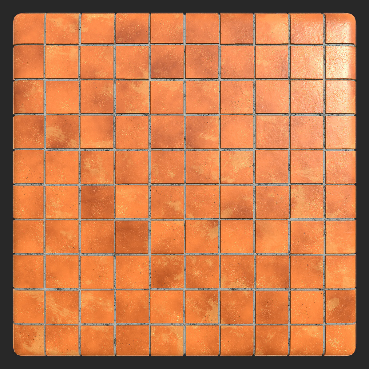 TextureCan - Shiny Brown Terracotta Tile Texture