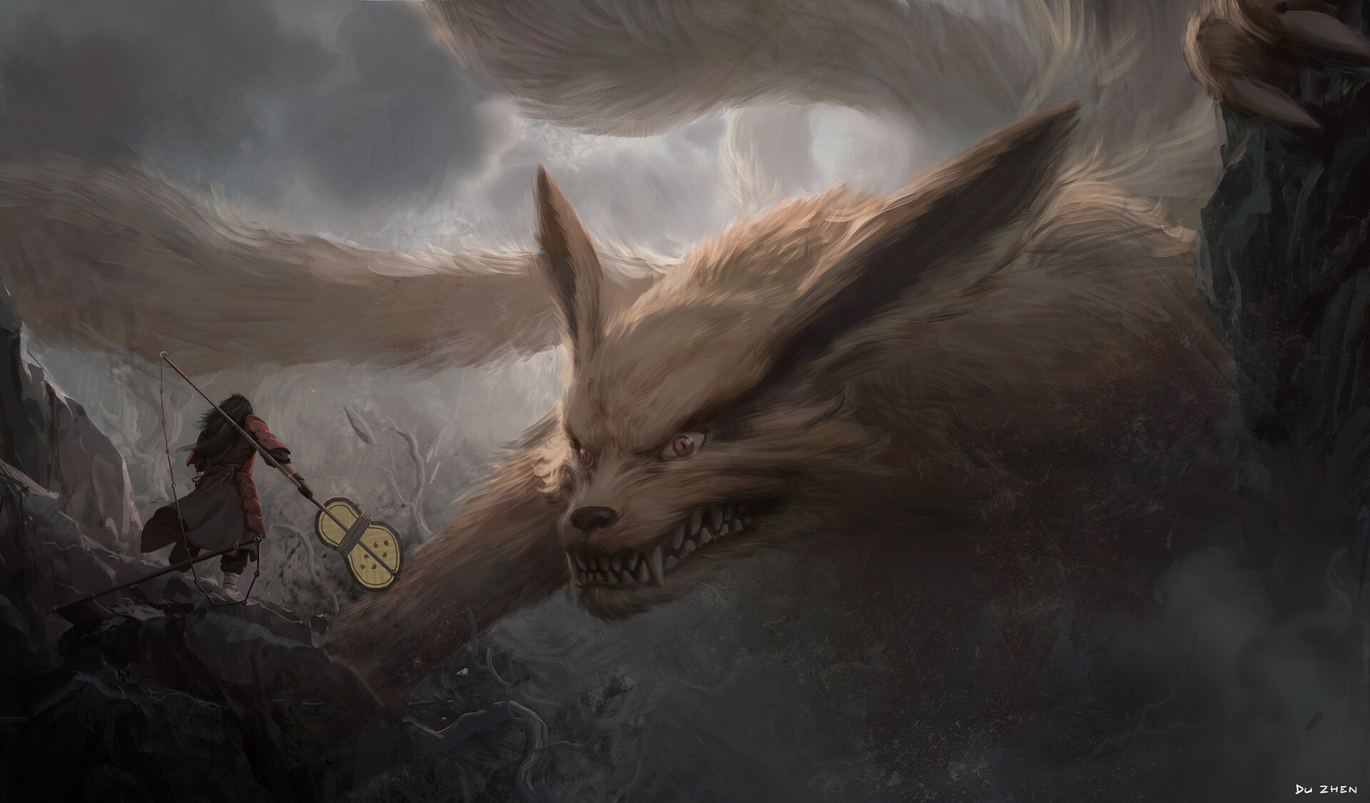 ArtStation - Uchiha Madara VS Kyuubi