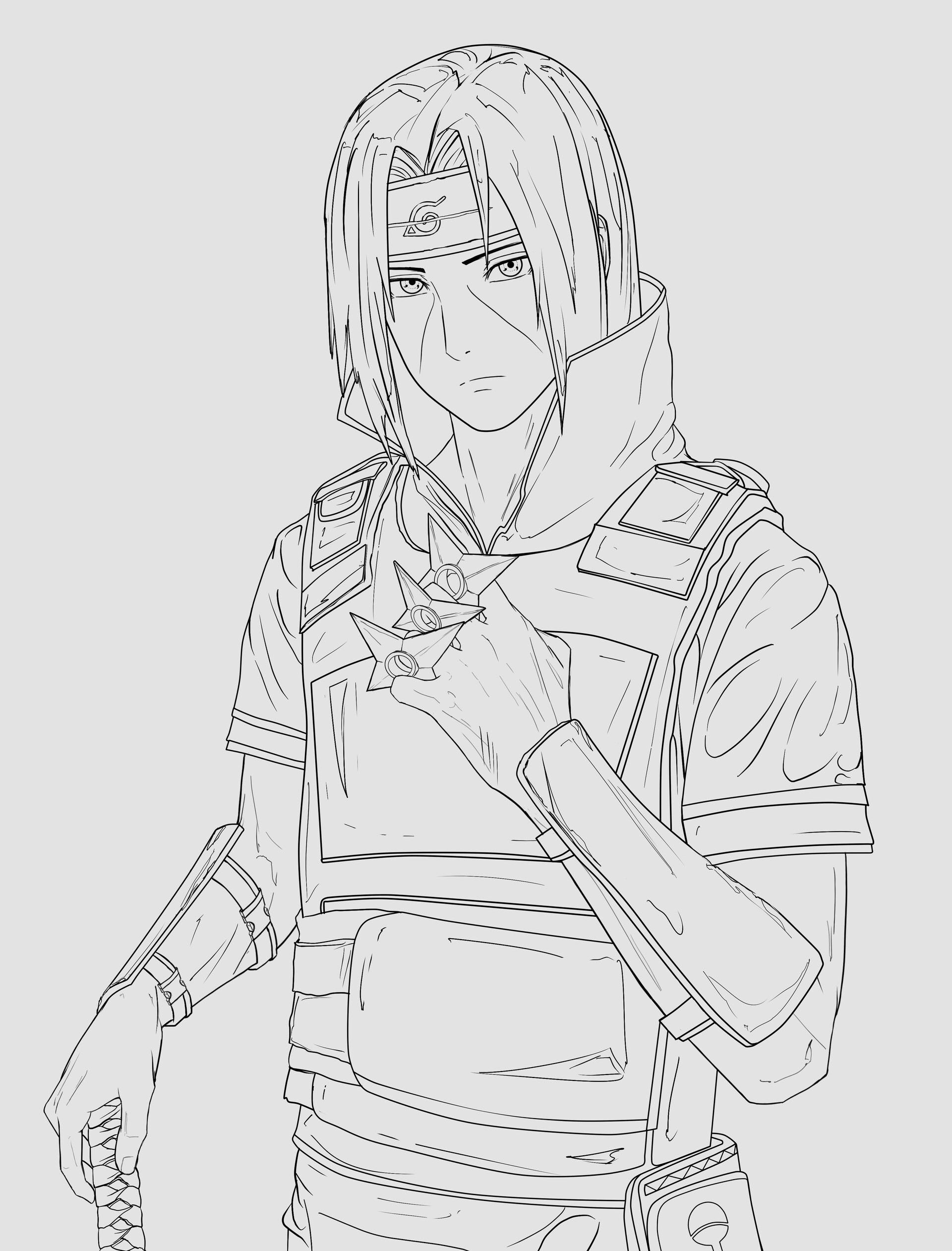 How To Draw Itachi Full Body