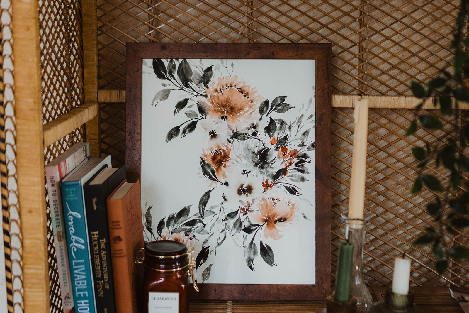 ArtStation - Grey and Rust Organic Florals