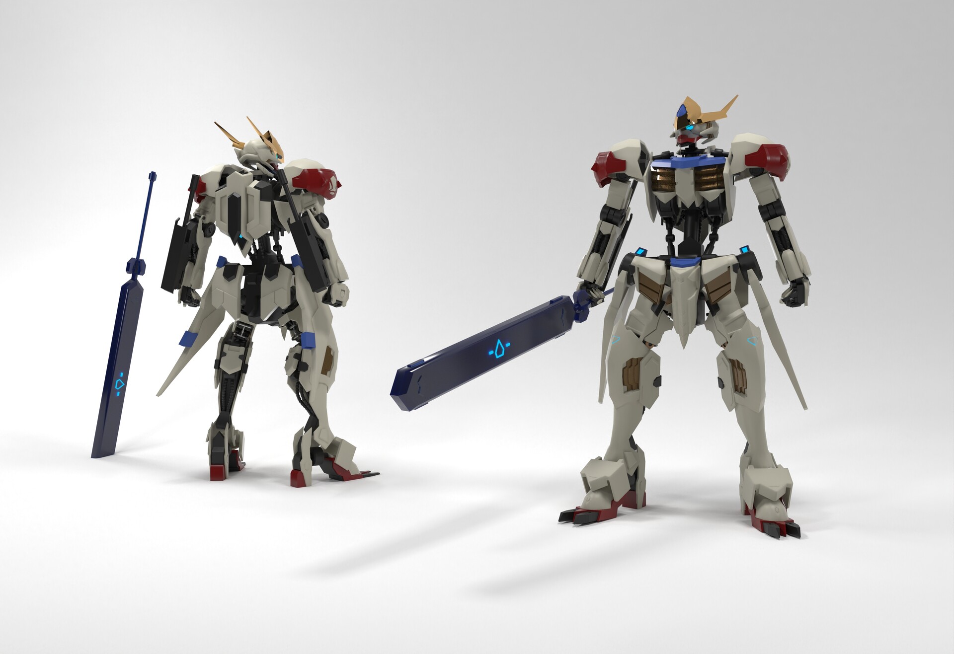 ArtStation - ASW-G-08 Gundam Barbatos Lupus
