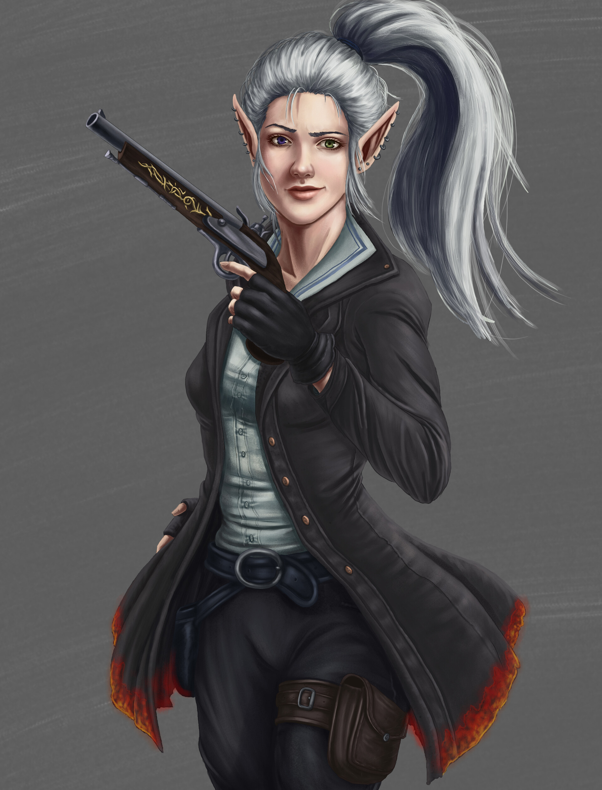 ArtStation - Elf Gunslinger Commission