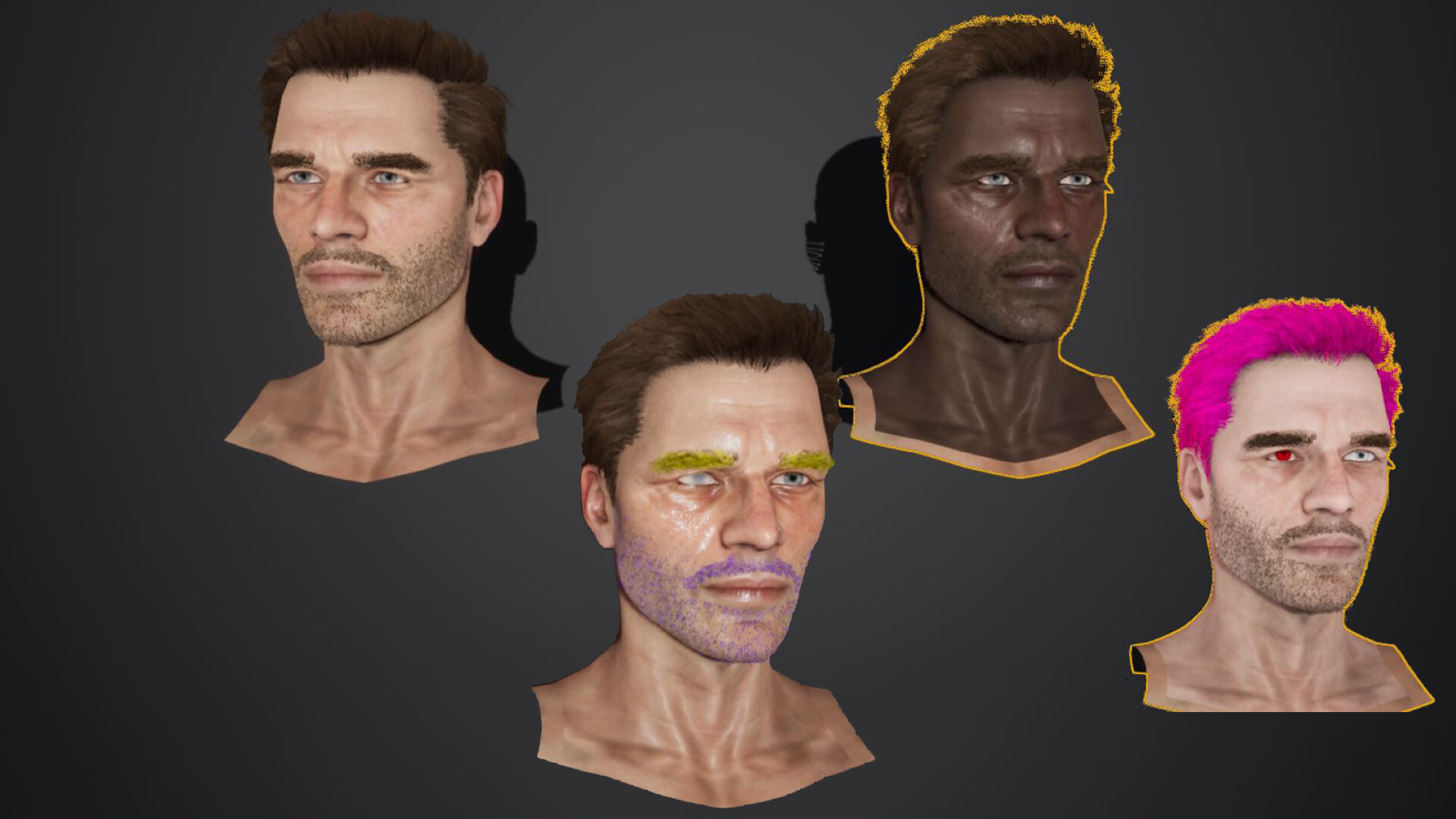 hamza khaloui - realistic modular characters male b1