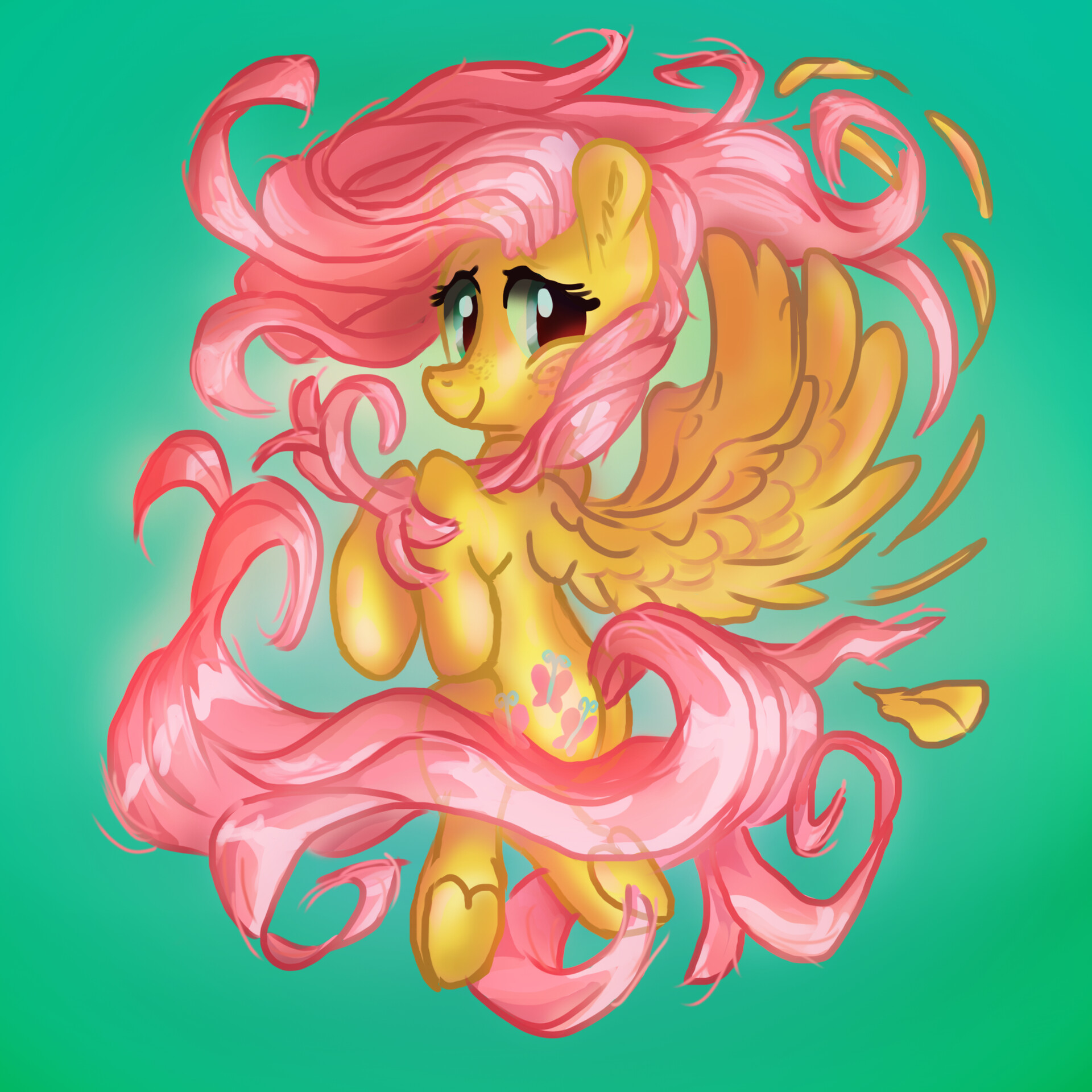 fluttershy hovering