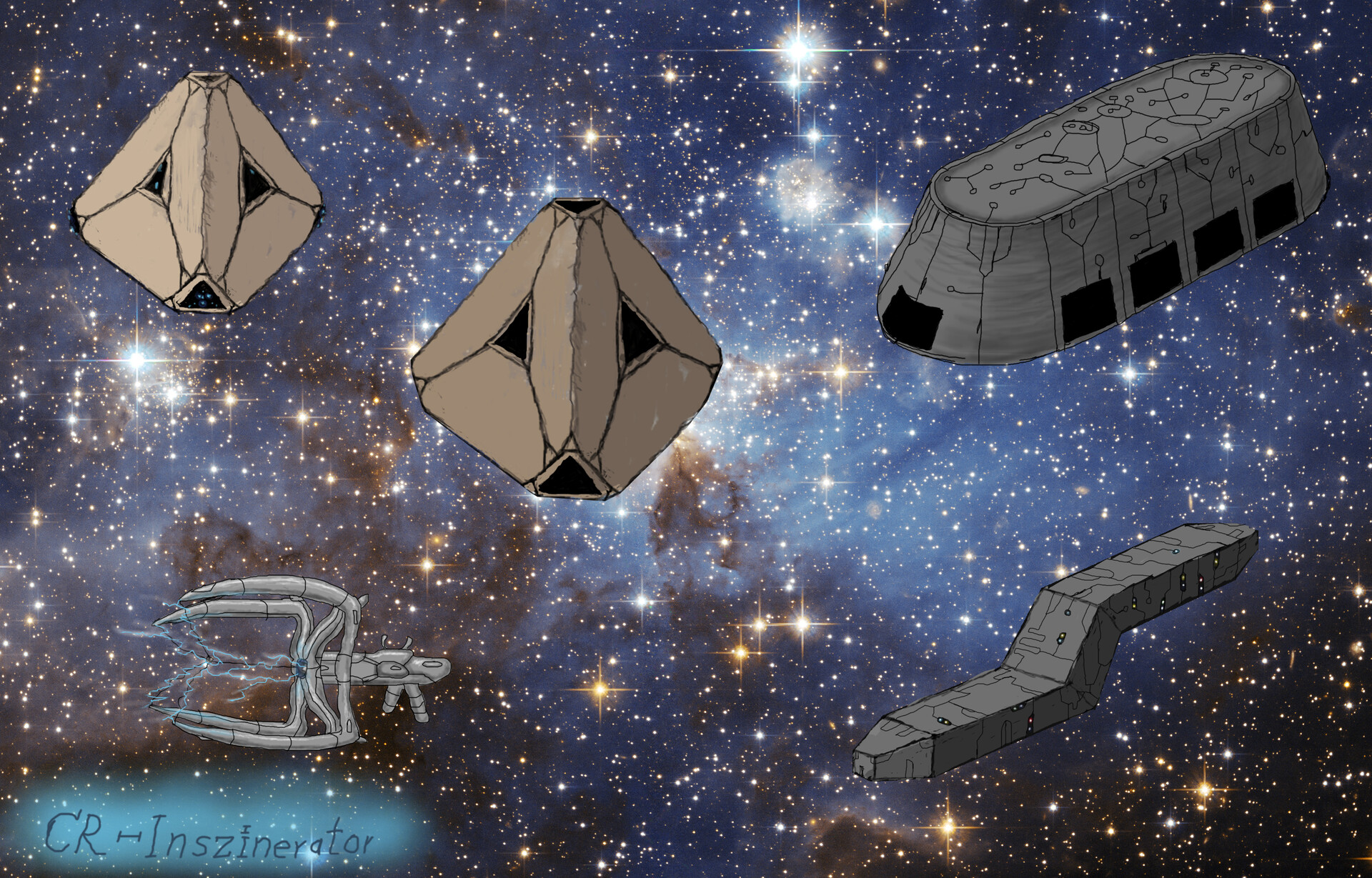 ArtStation - Spaceship Sammelsurium