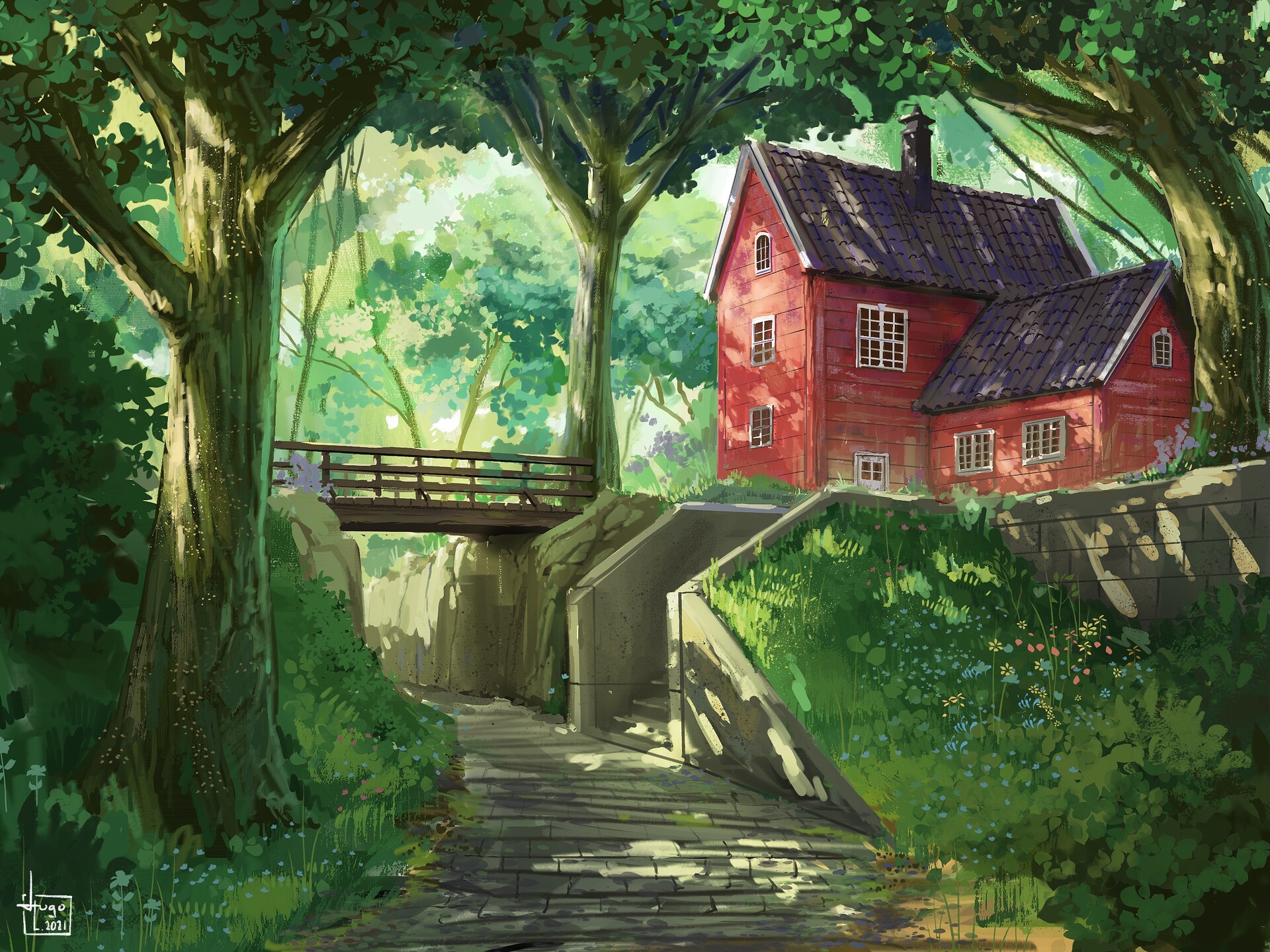 ArtStation - The Red House