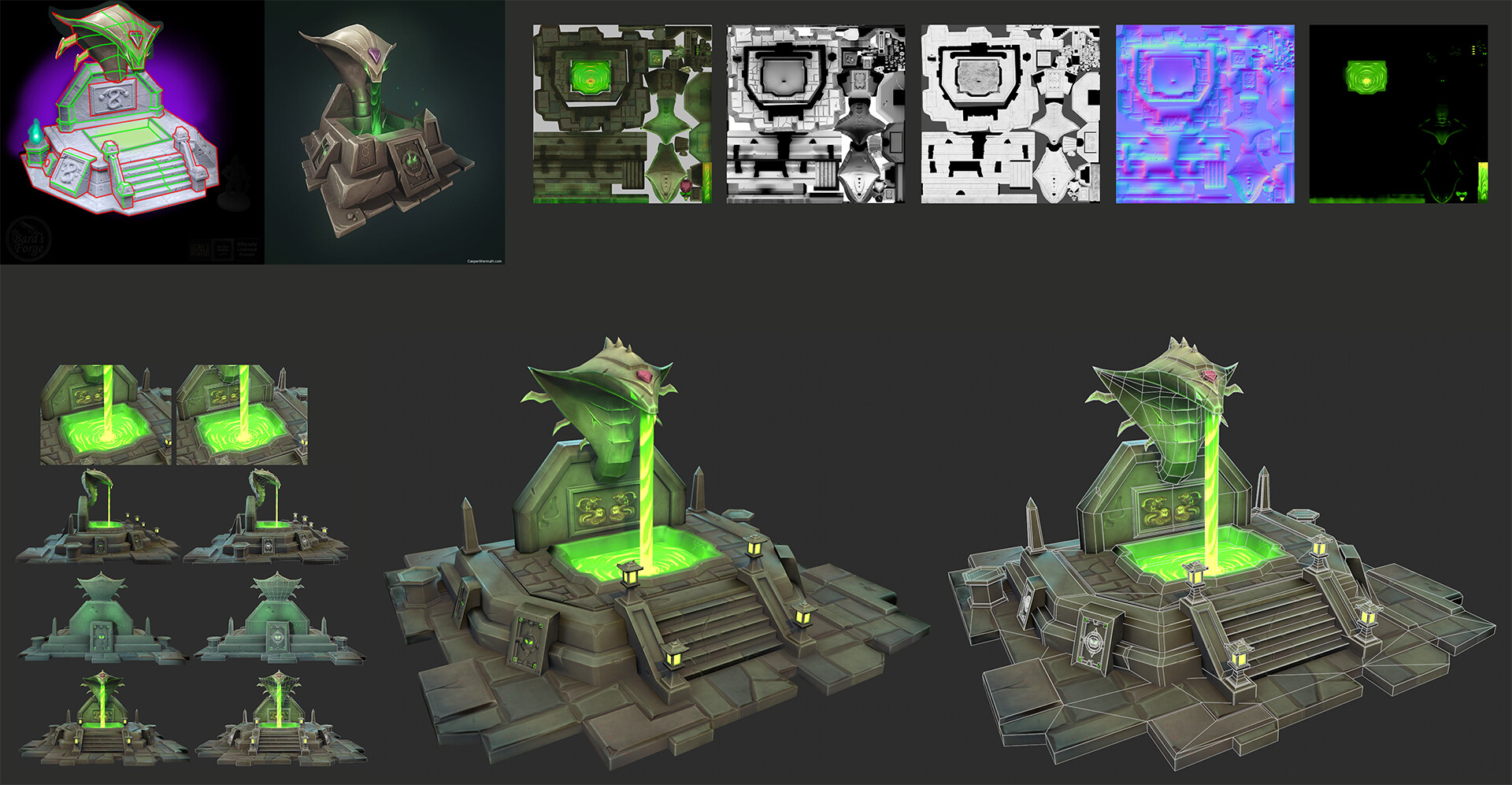 ArtStation - Snake Fountain - Semi PBR