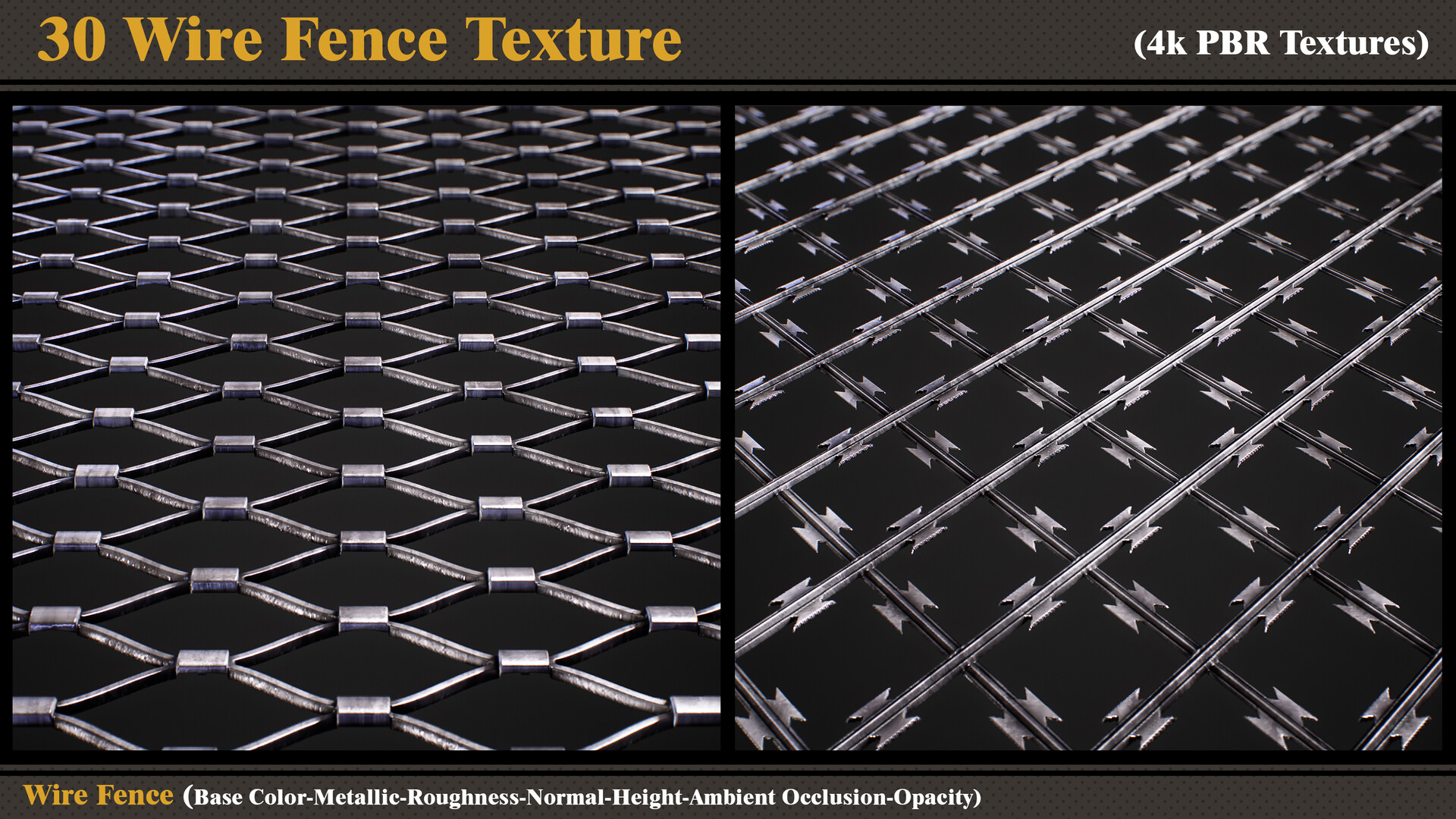 Zahra.3D - 30 Wire Fence Texture