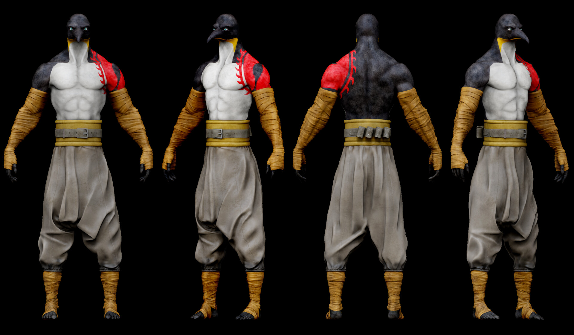 ArtStation - Penguin Fighter Character