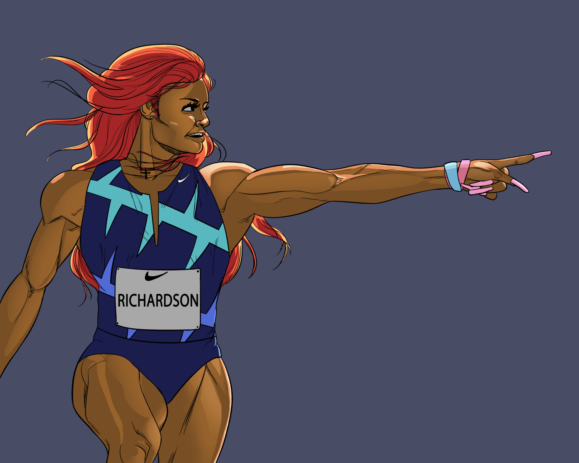 ArtStation - Sha' Carri Richardson Fan Art