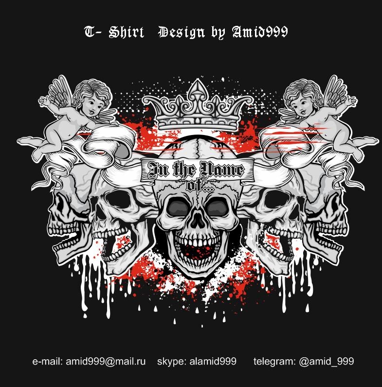 ArtStation - Skull and Angels