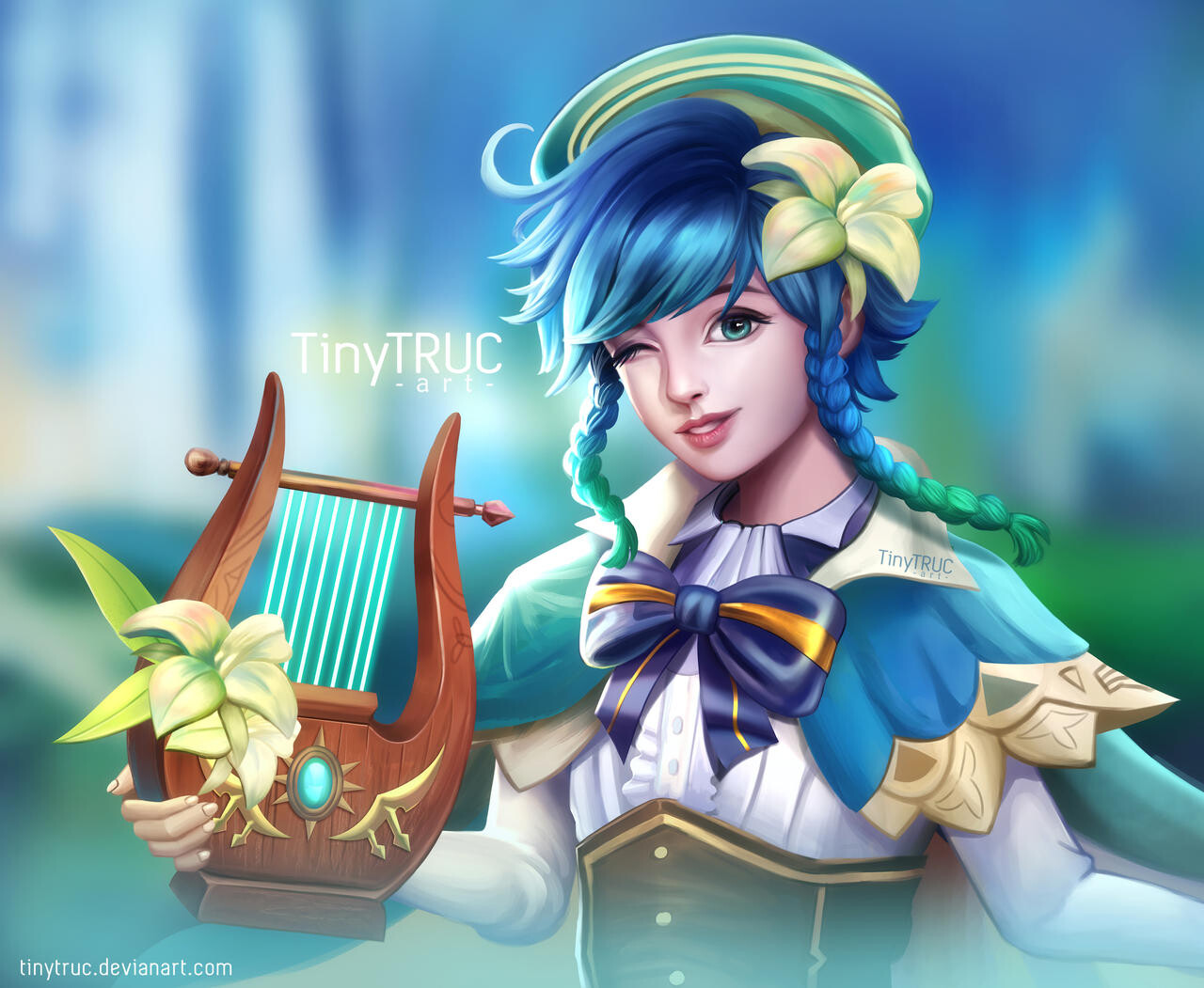 ArtStation - Venti - Genshin Impact fanart by Tiny Truc
