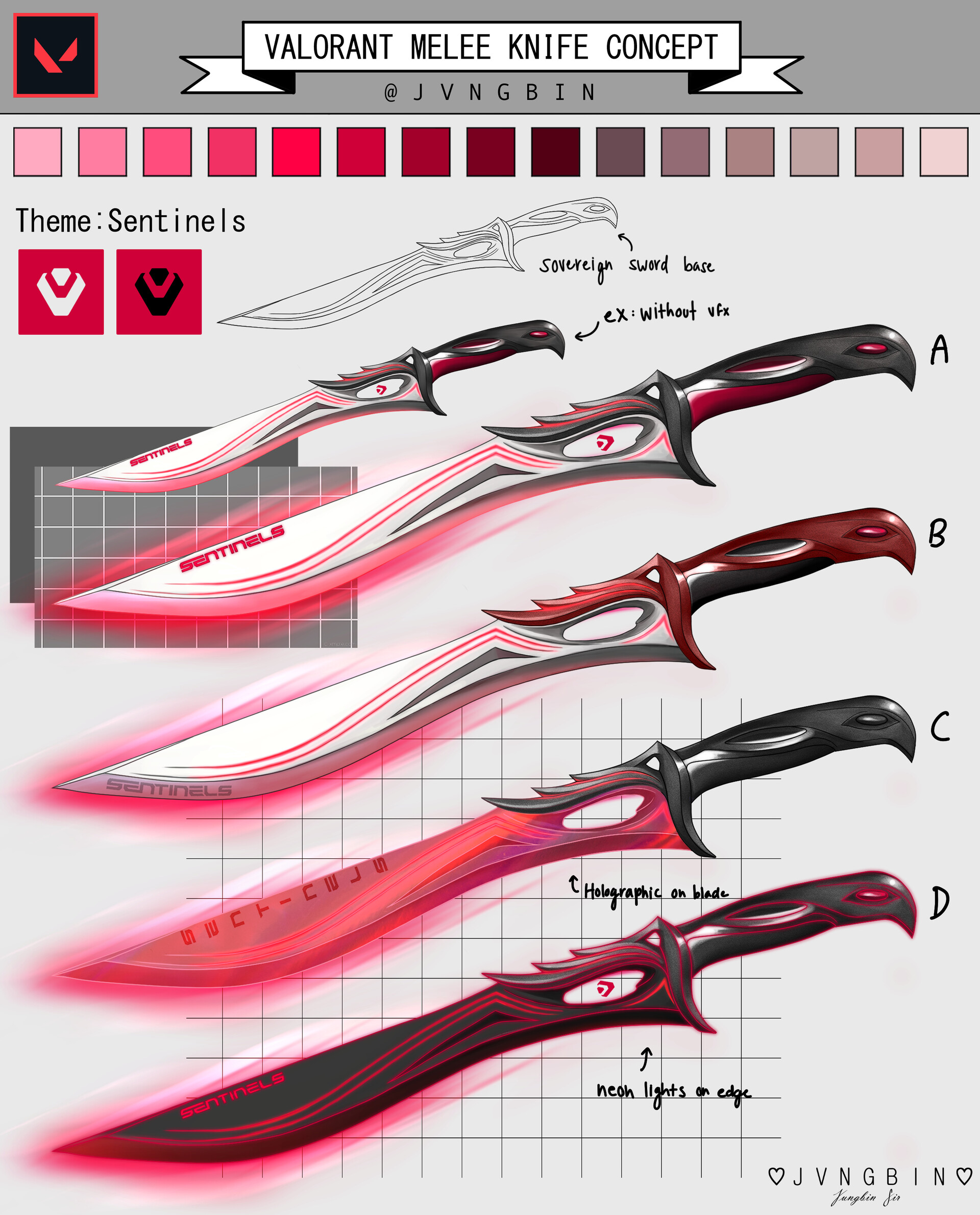 ArtStation - Valorant Sentinels Skin Concept Art // Fan Made