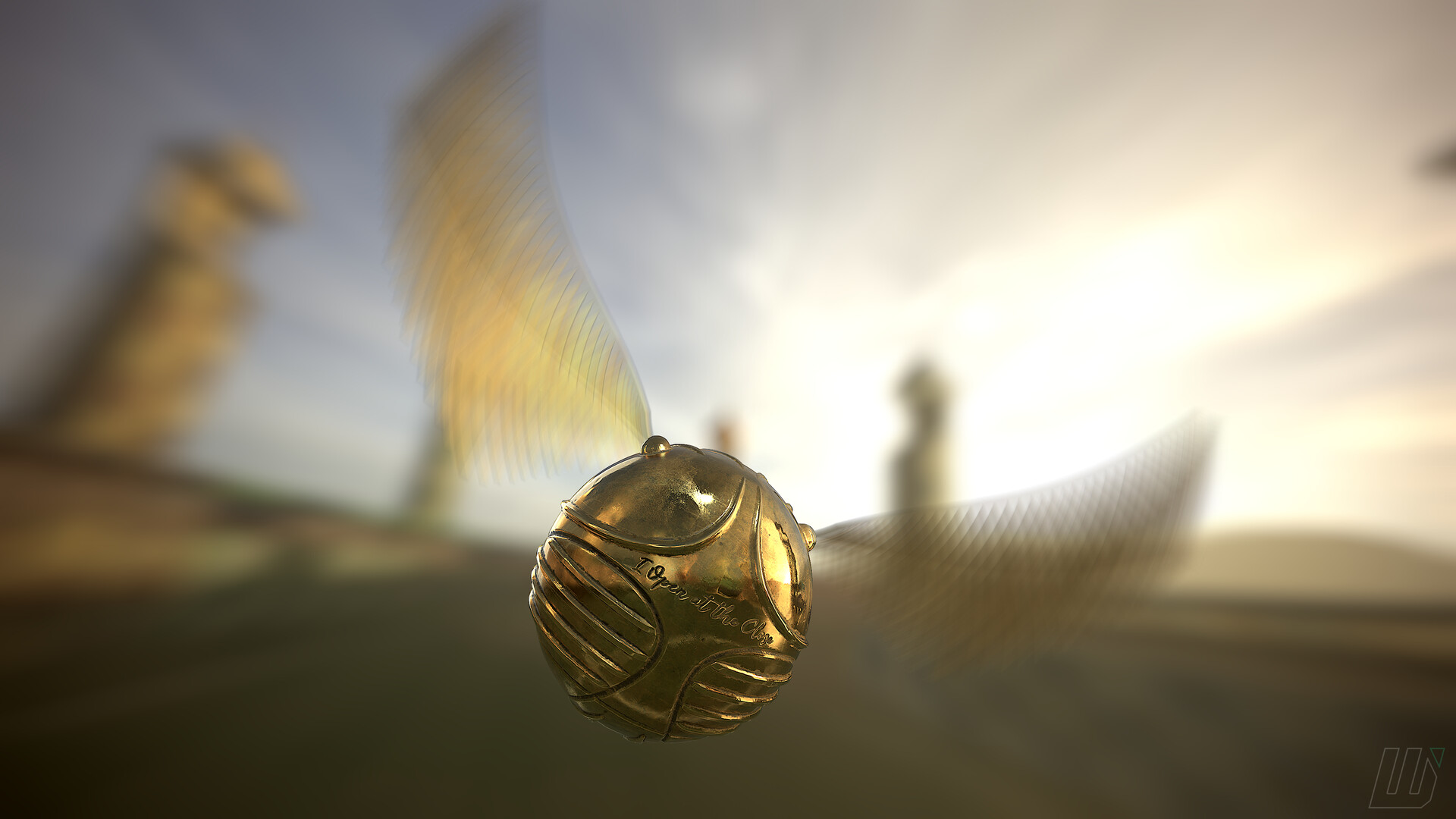 Golden Snitch Flying