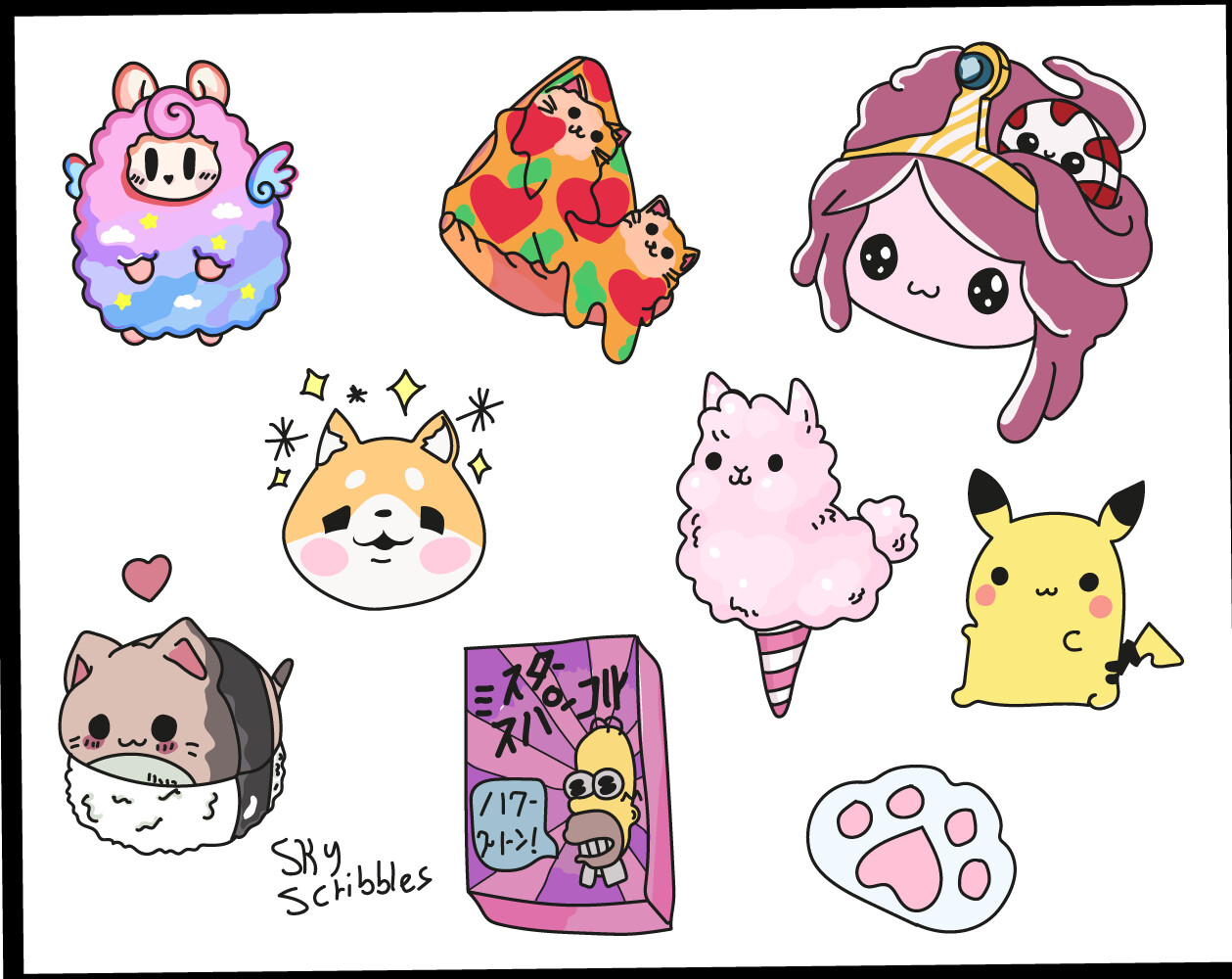 ArtStation - kawaii flash sheet