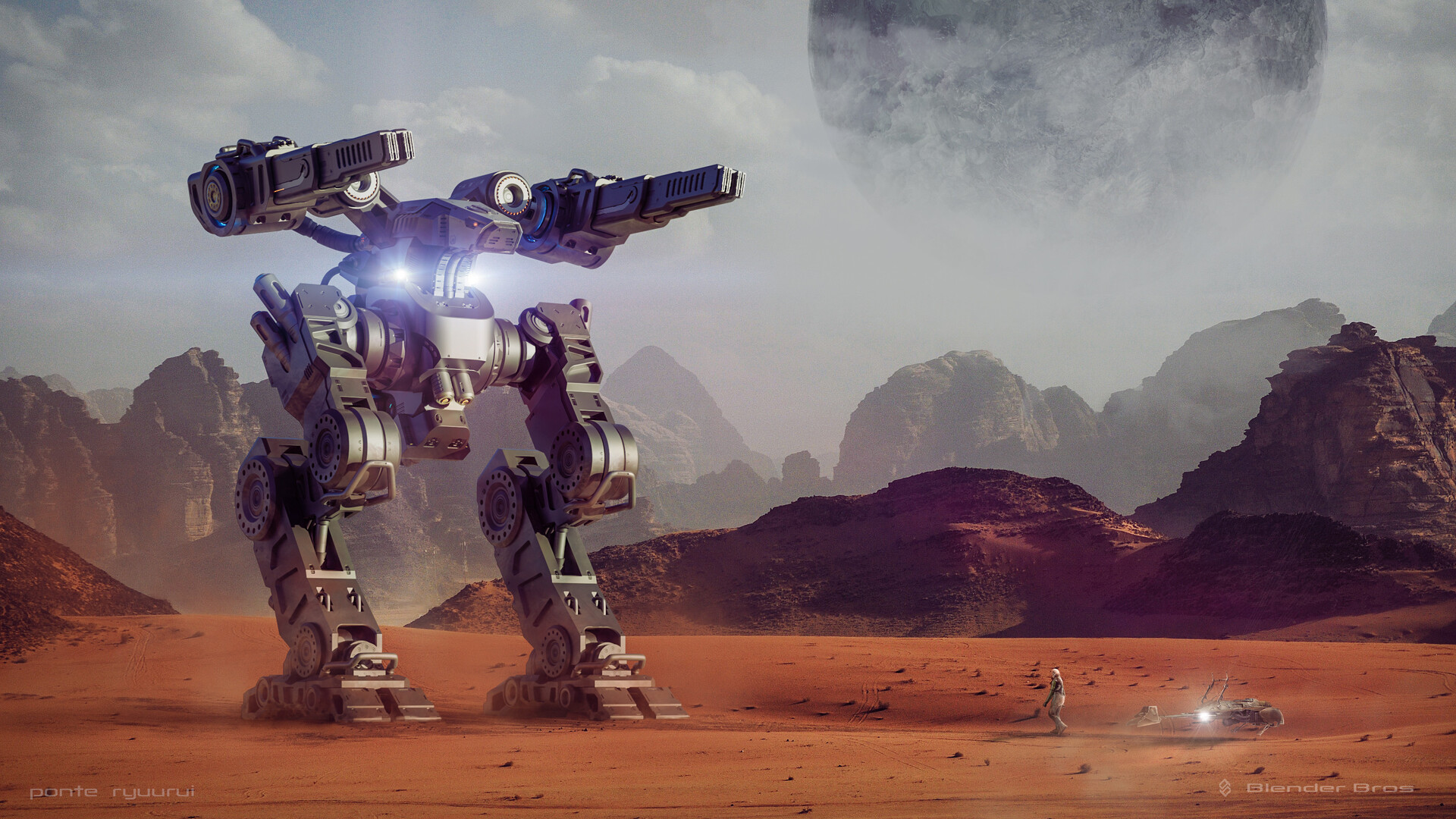 Blender Bros - Raven War Mech 2