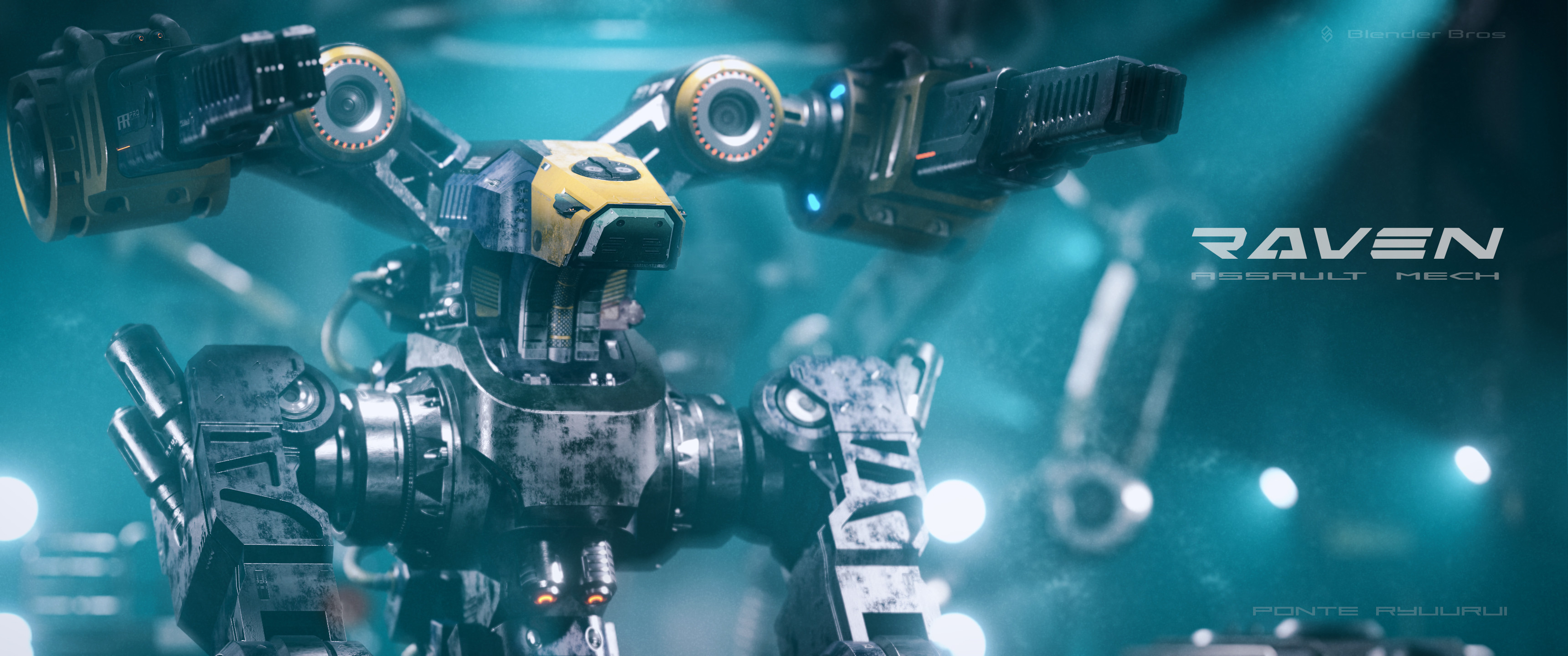 Blender Bros - Raven War Mech 2