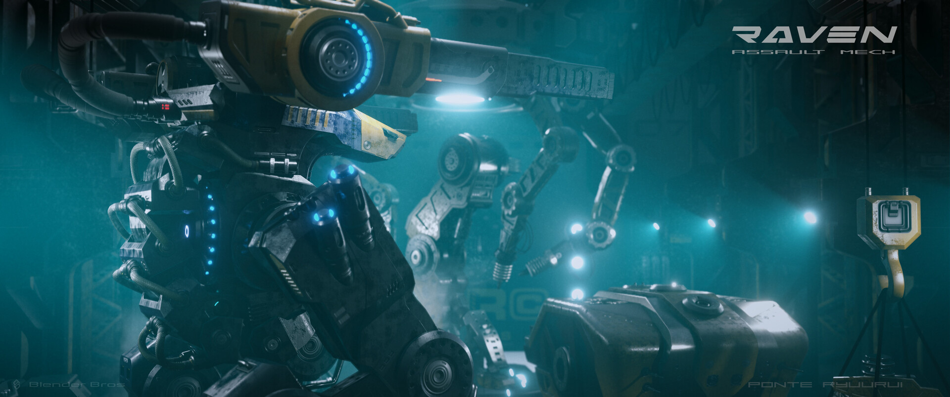 Blender Bros - Raven War Mech 2