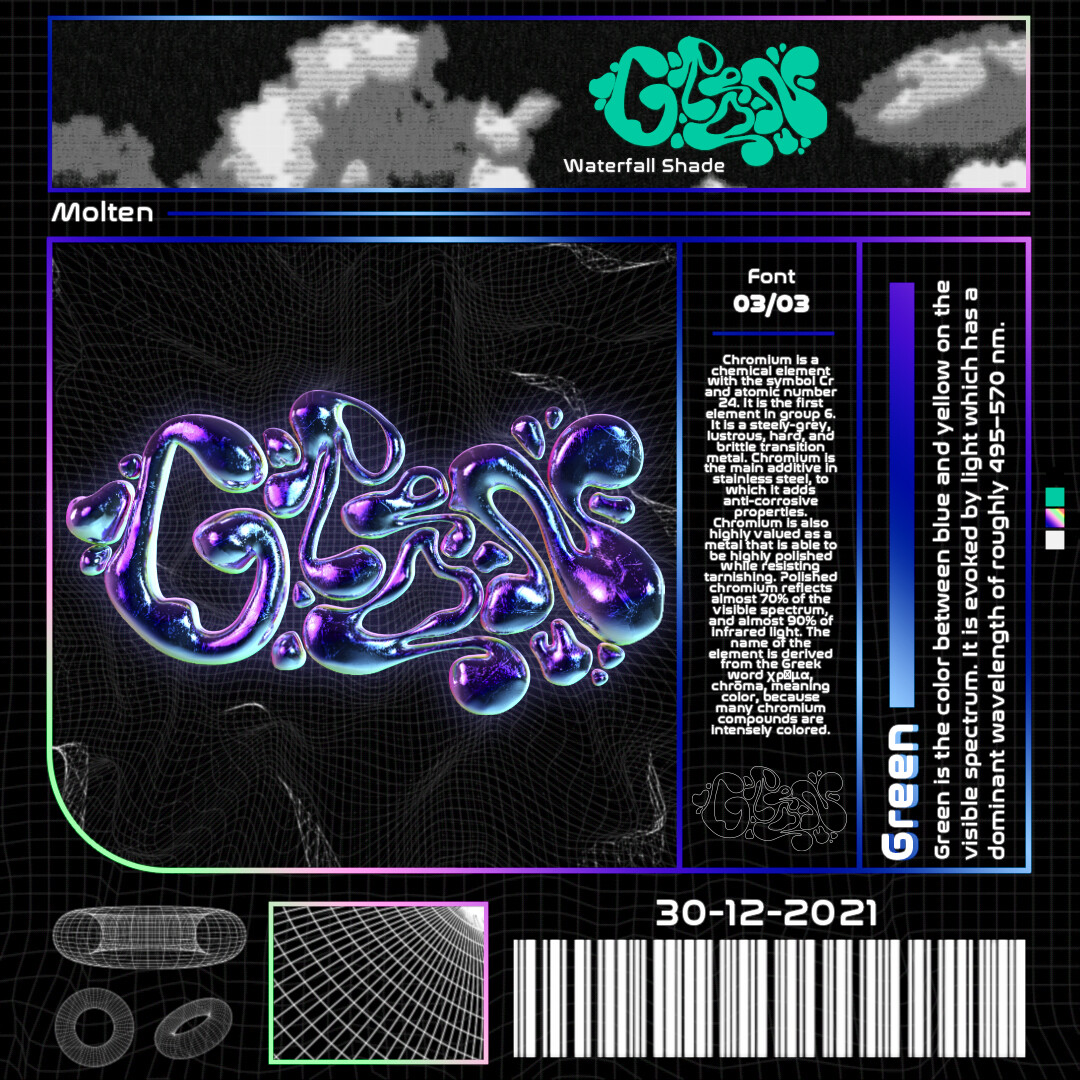 ArtStation - 03/03 Molten chrome / Iridescent chrome (Brutalist ...