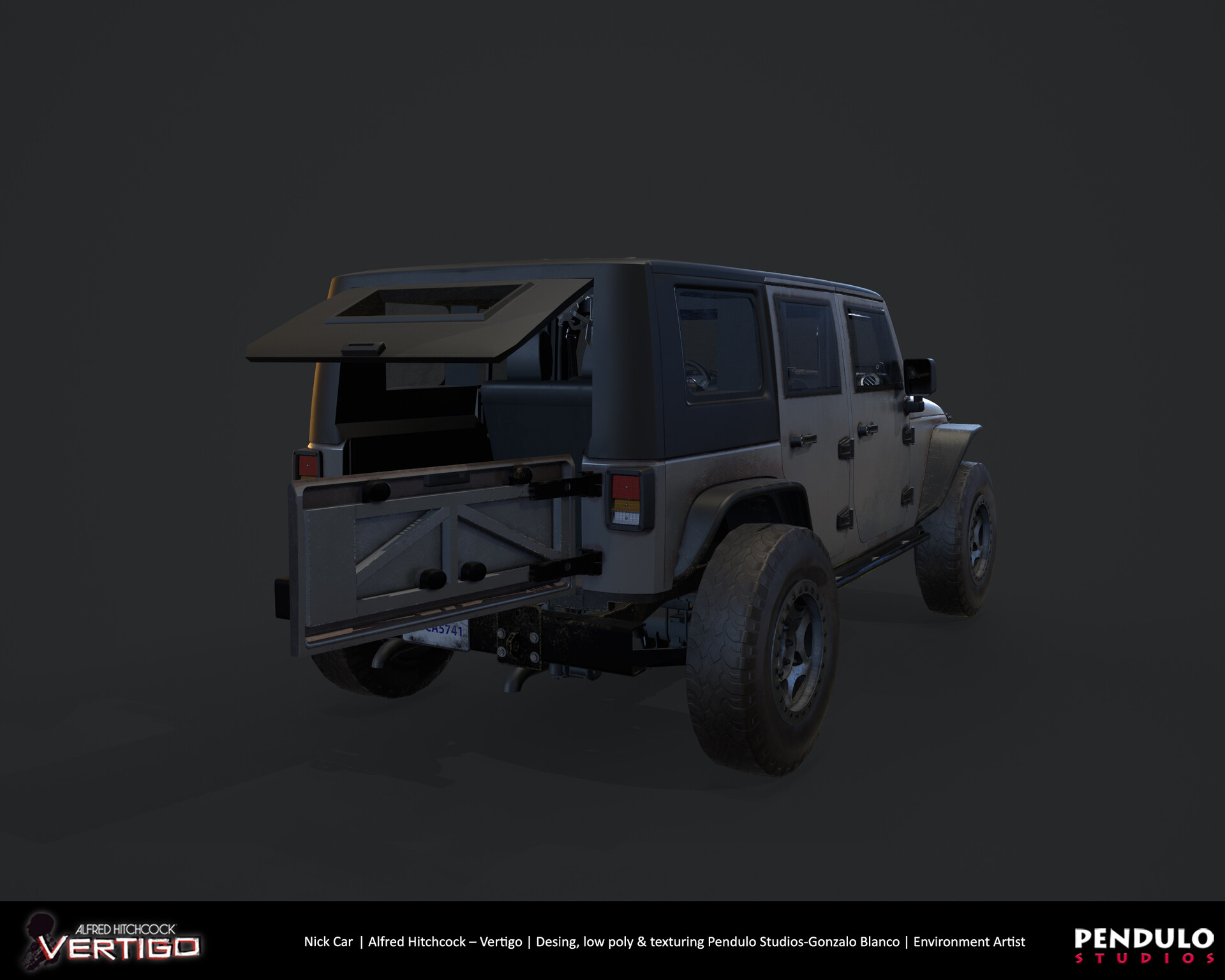 Gonzalo Blanco 3D Artist - Alfred Hitchcock - Vertigo | Nick Car