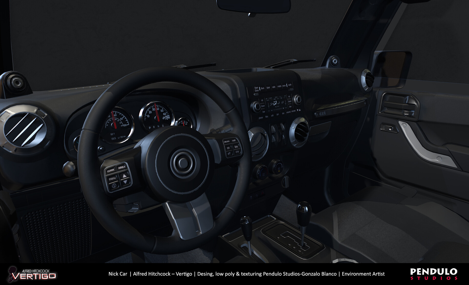 Gonzalo Blanco 3D Artist - Alfred Hitchcock - Vertigo | Nick Car