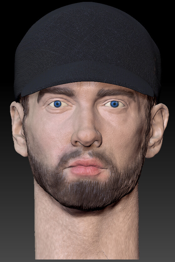 D.Prints_04 - Eminem Headsculpt for 3D printing