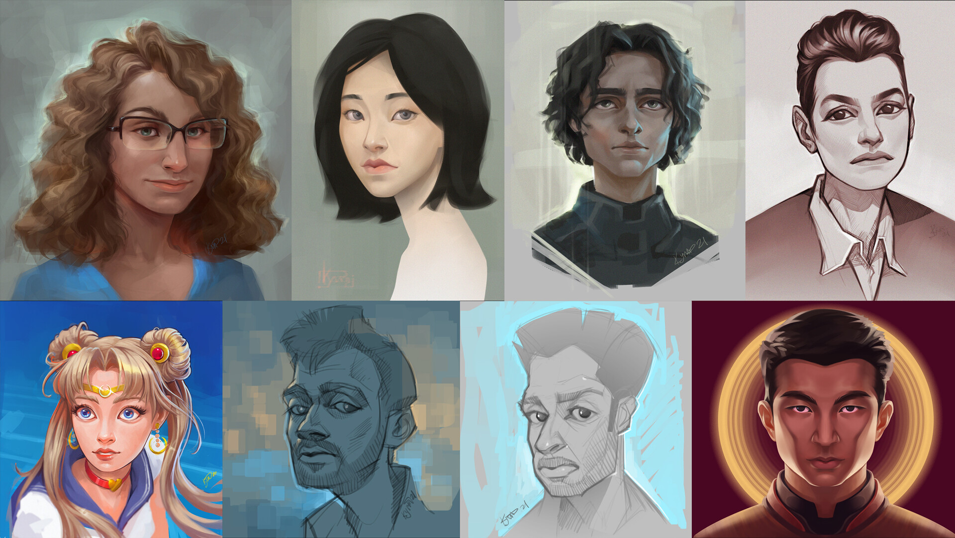 ArtStation - Portraits Set II 2021