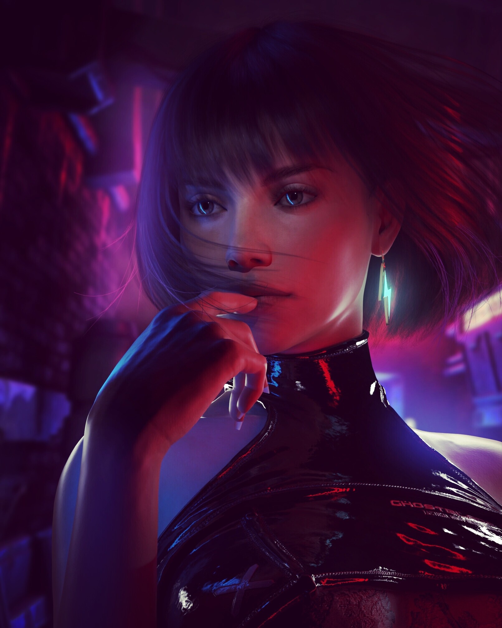 ArtStation - Cyberpunk lighting study
